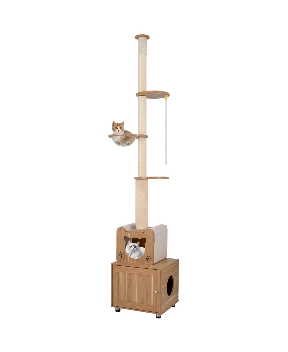 Click here for Cozito Floor to Ceiling Cat Tree 101 inch with Lit... prices