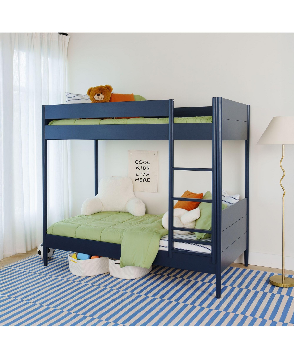 Click here for Max & Lily Harbor Twin/Twin Bunk - Blue prices