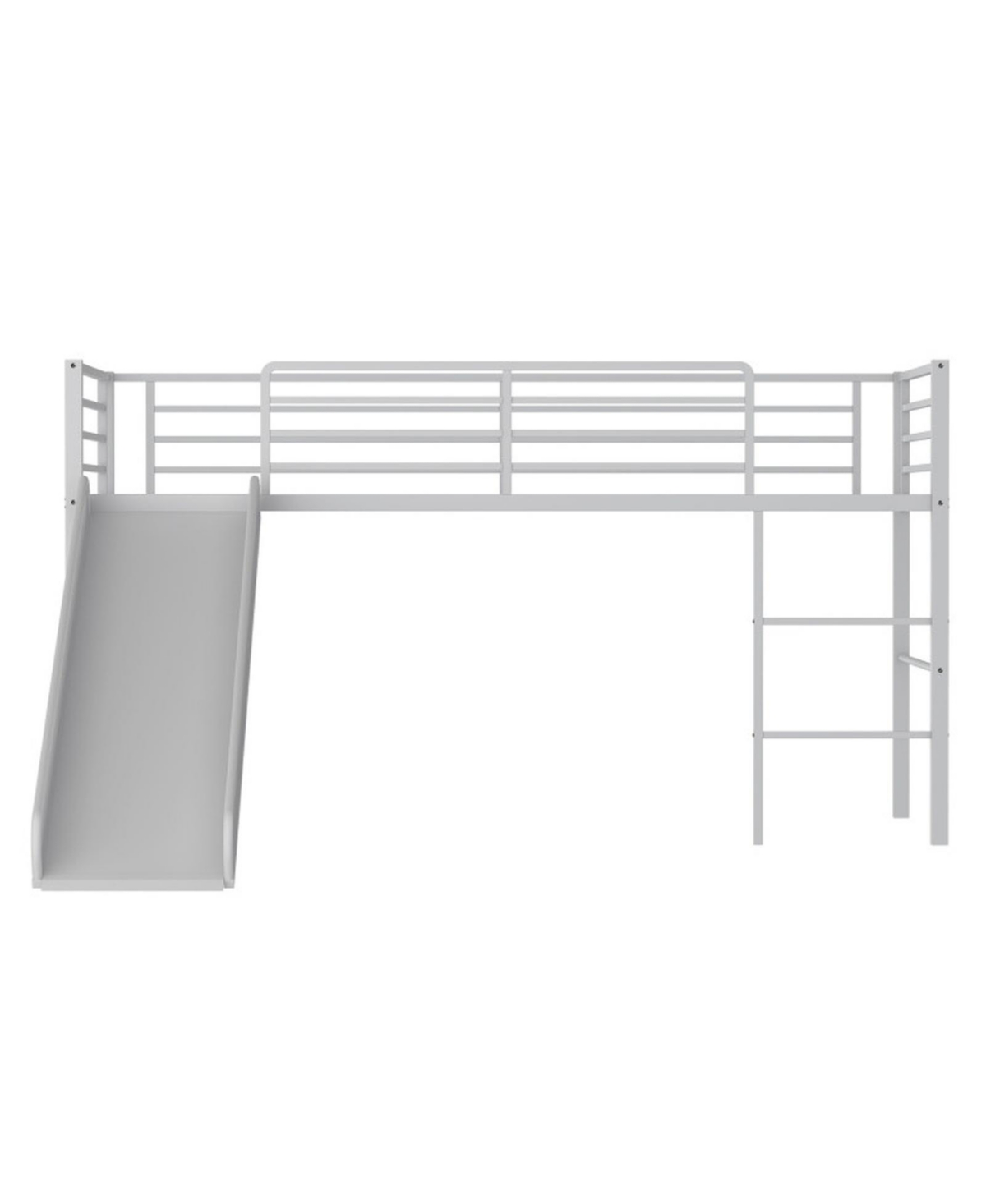 Click here for Gouun Twin Metal Loft Bed with Slide  Dual Handrai... prices