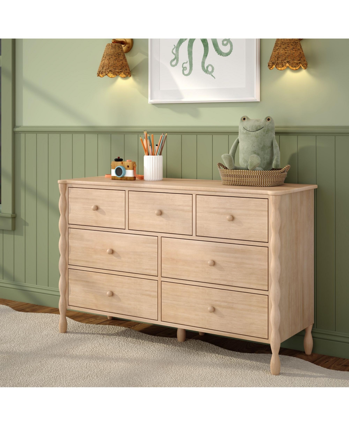 Click here for Max and Lily Jenny Lind 3 over 4 Drawer Dresser -... prices