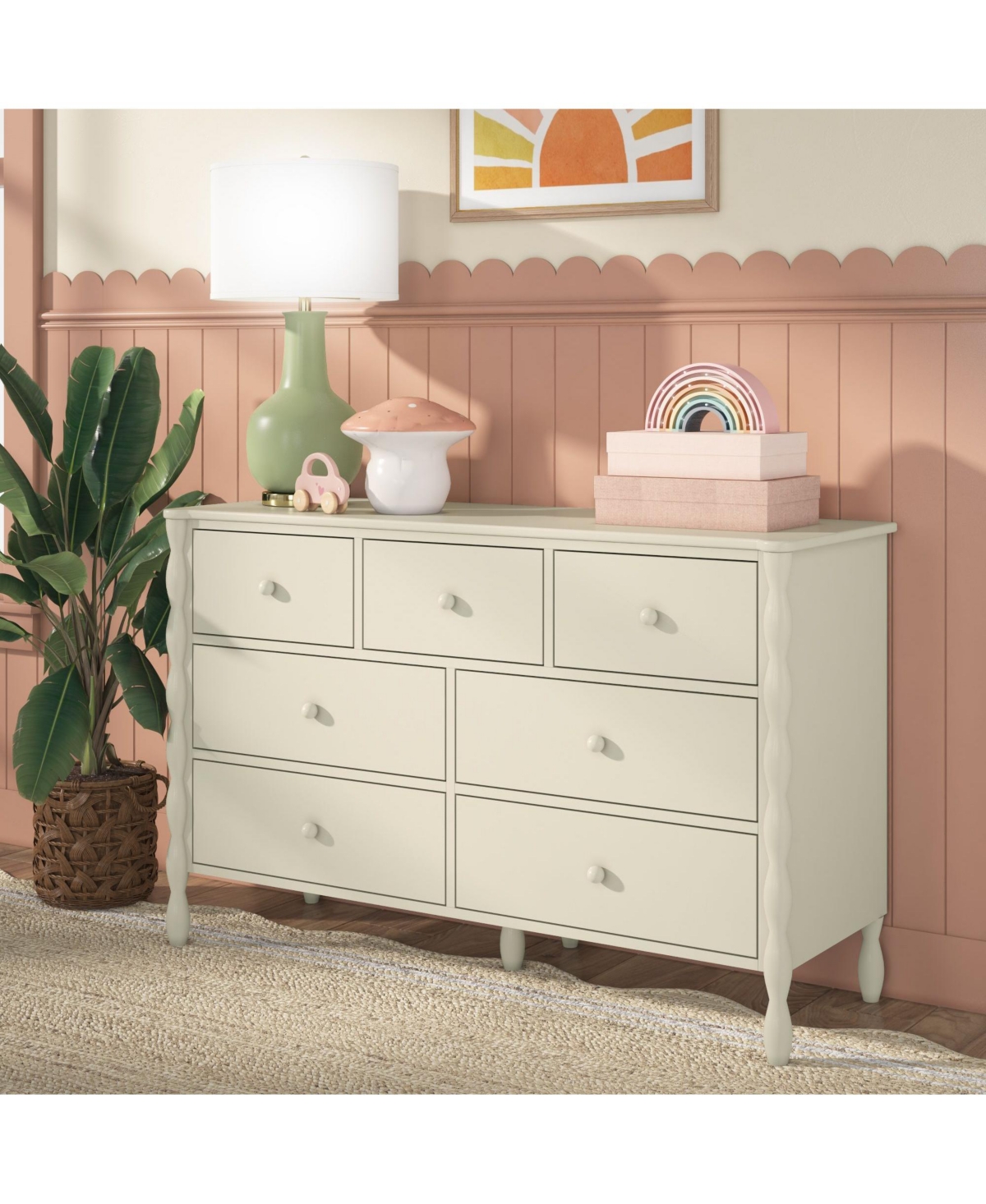 Click here for Max and Lily Jenny Lind 3 over 4 Drawer Dresser -... prices