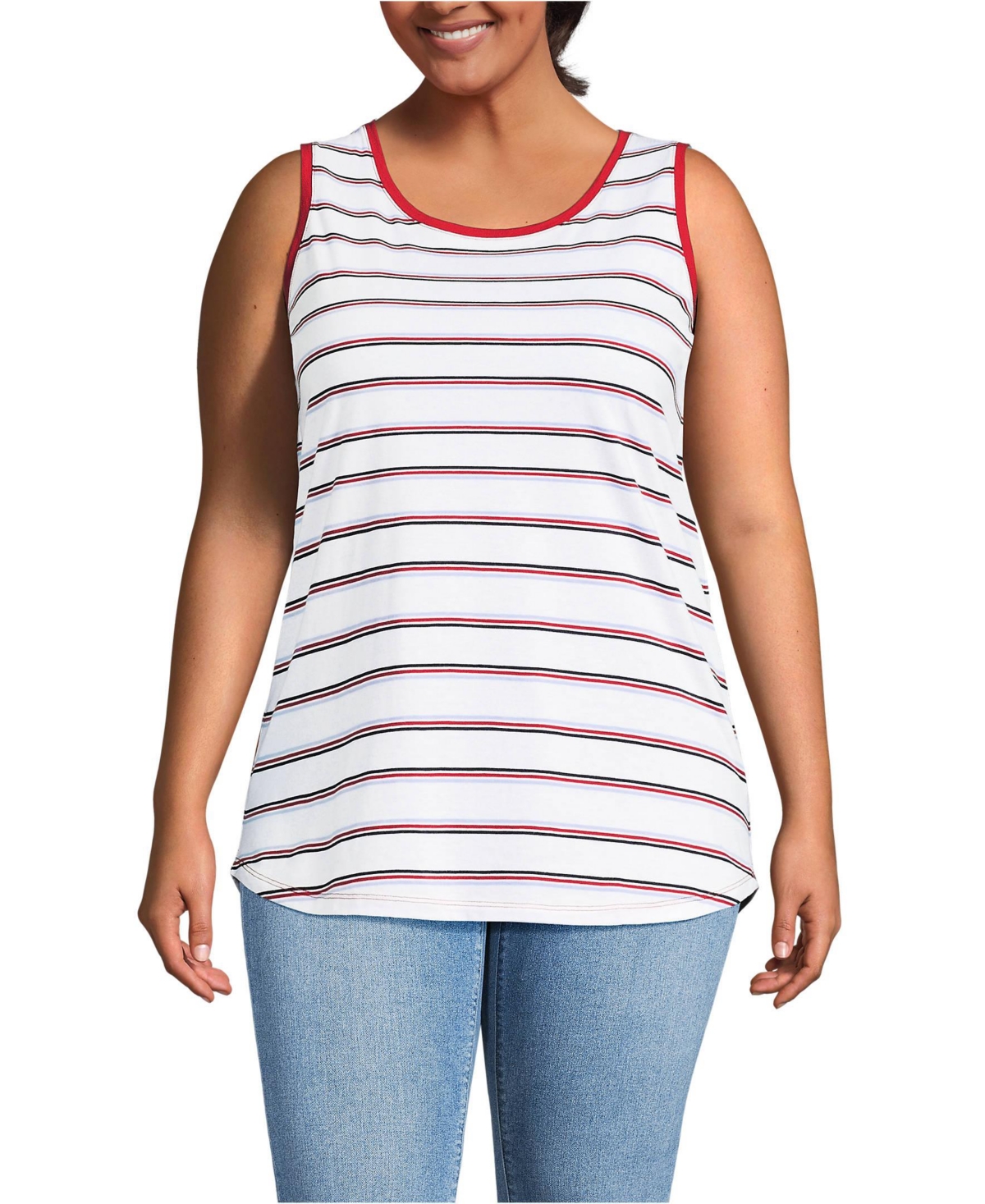 Click here for Lands End Womens Plus Size Supima Cotton Tunic Tan... prices