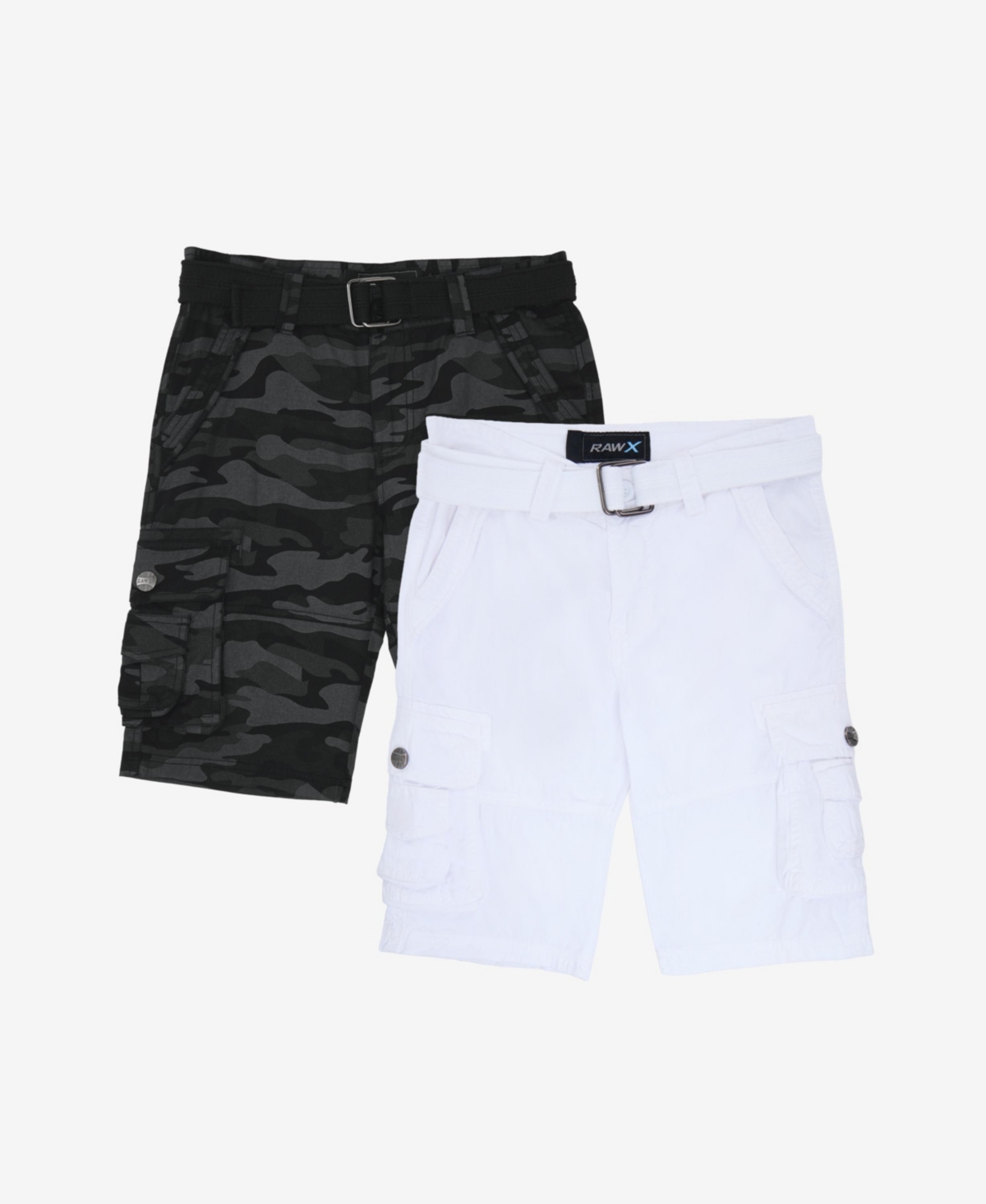 Click here for Raw X Big Boys 2 Pack Combo Belted Twill Cargo Sho... prices