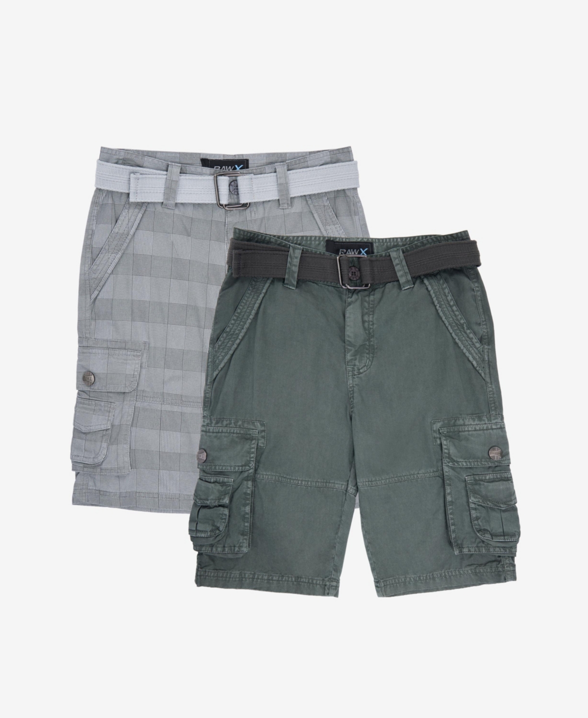 Click here for Raw X Big Boys 2 Pack Combo Belted Twill Cargo Sho... prices