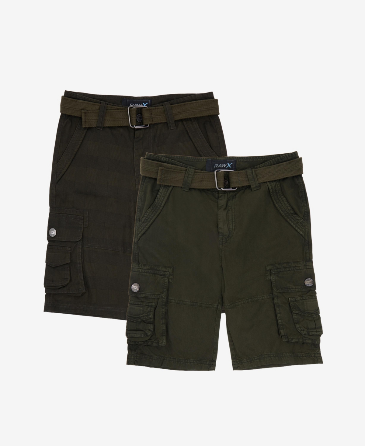 Click here for Raw X Big Boys 2 Pack Combo Belted Twill Cargo Sho... prices