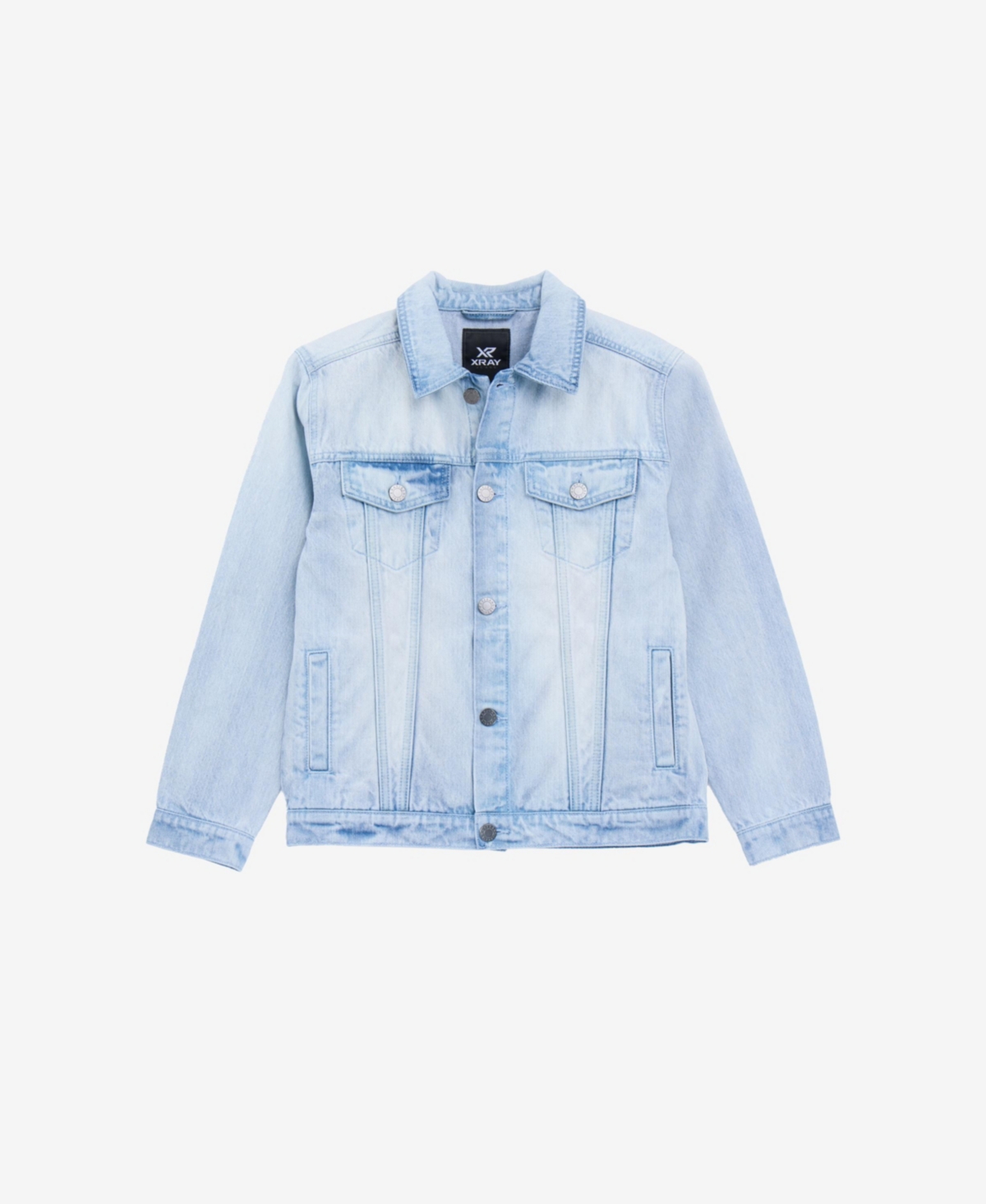 Click here for Xray Boys Trucker Denim Jacket - Plain bleach wash prices