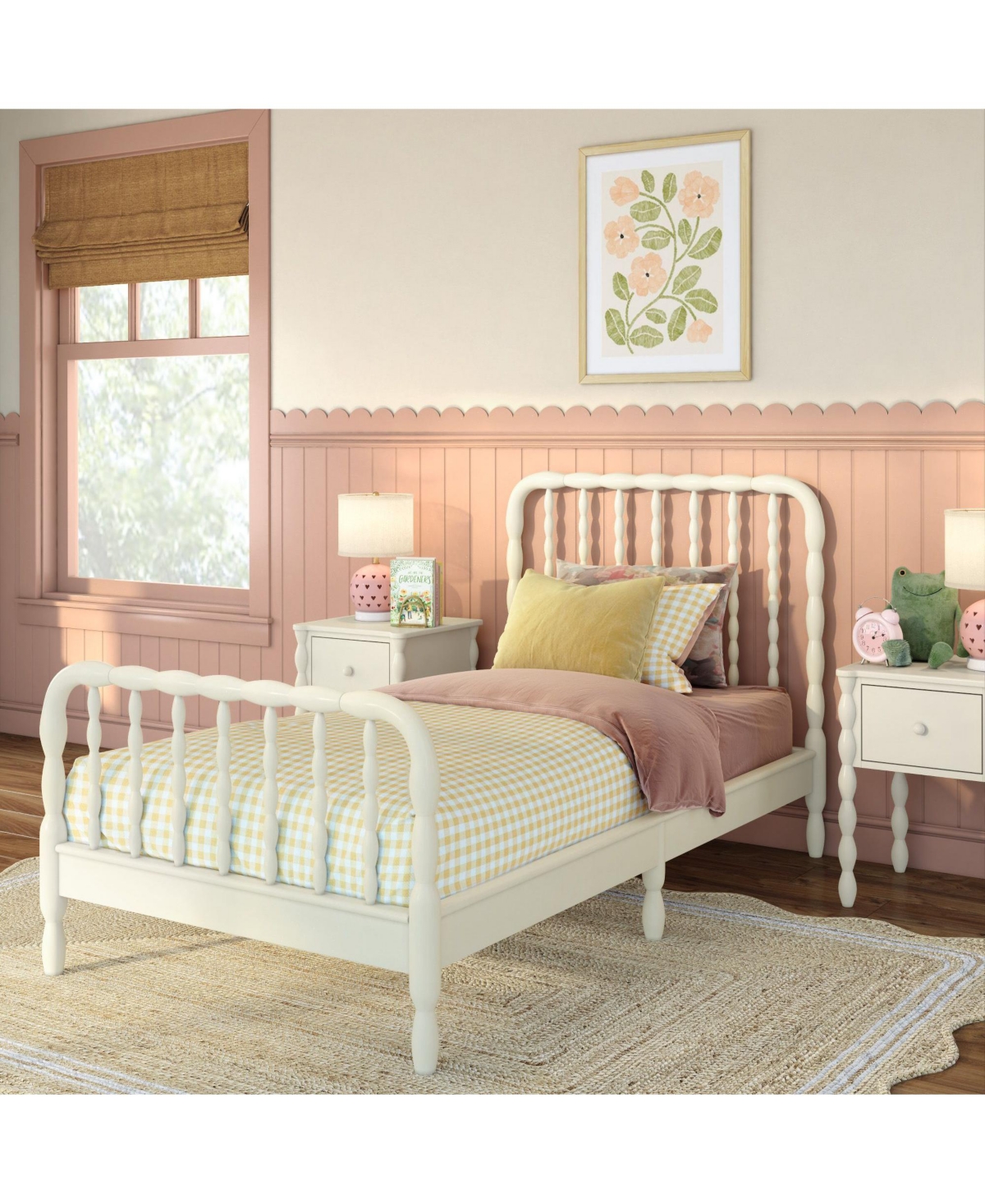 Click here for Max & Lily Jenny Lind Twin Bed - Linen white prices