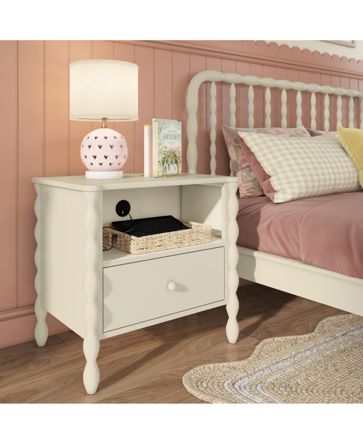 Click here for Max & Lily Jenny Lind Cubby Nightstand with 1 Draw... prices