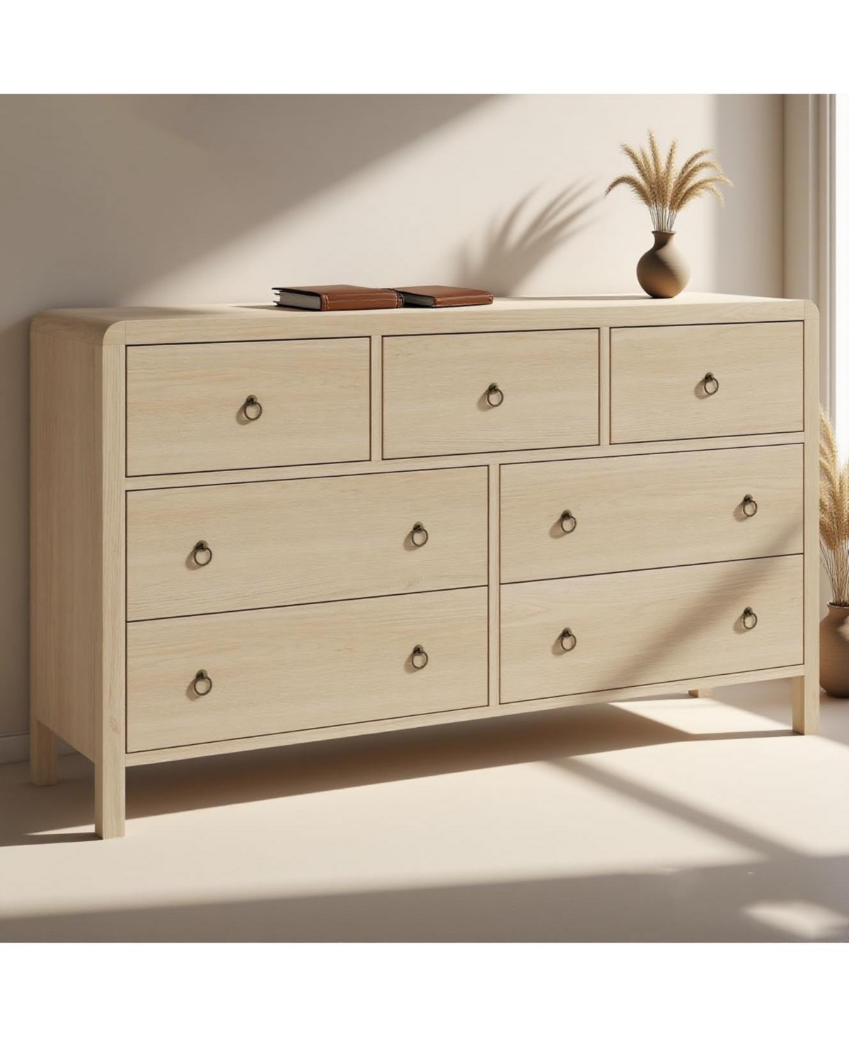 Click here for gaomon 7 Drawer Dresser for Bedroom  Wood Dresser... prices