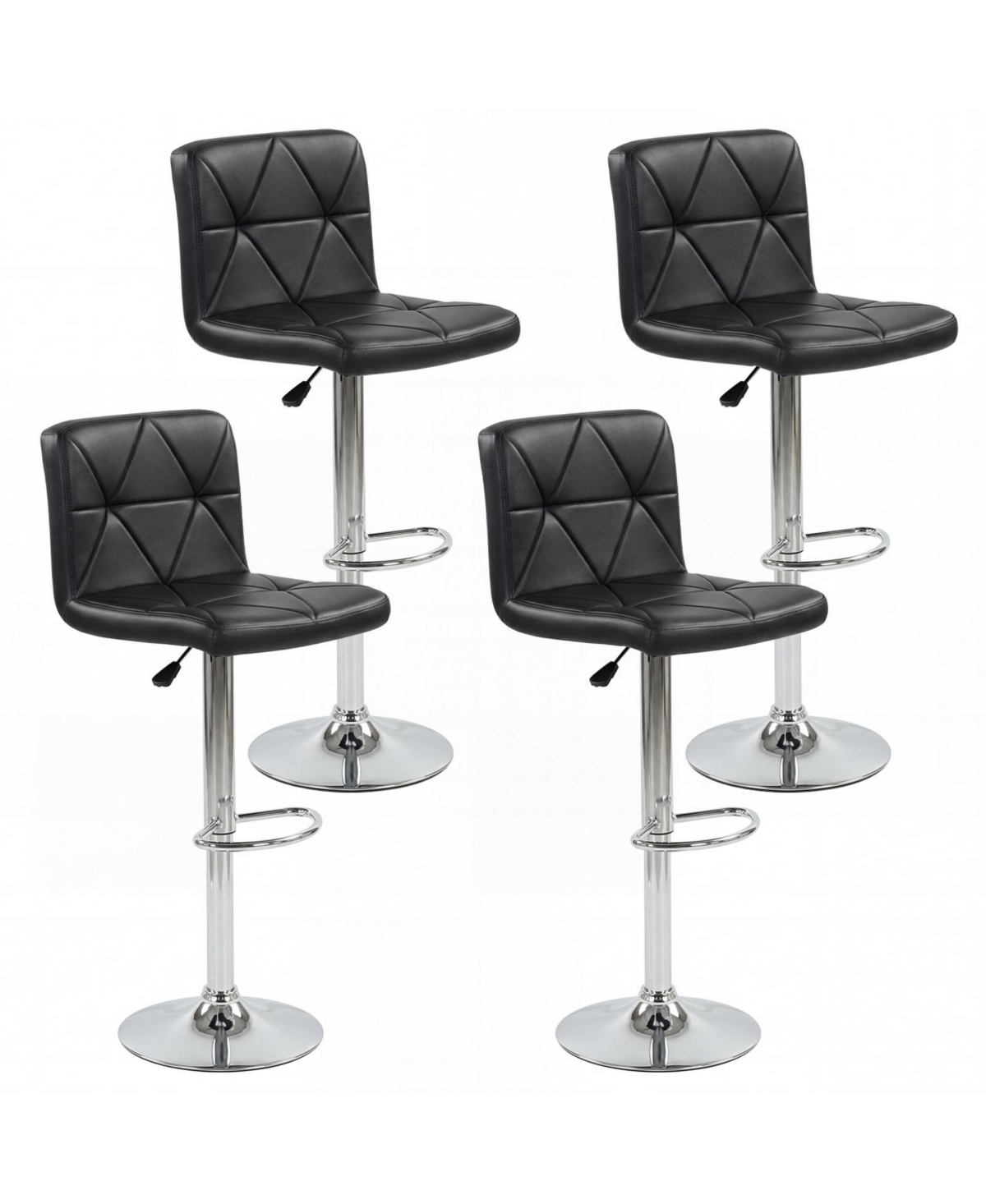 Click here for Gymax Bar Stools Set of 4 Adjustable Swivel Barsto... prices