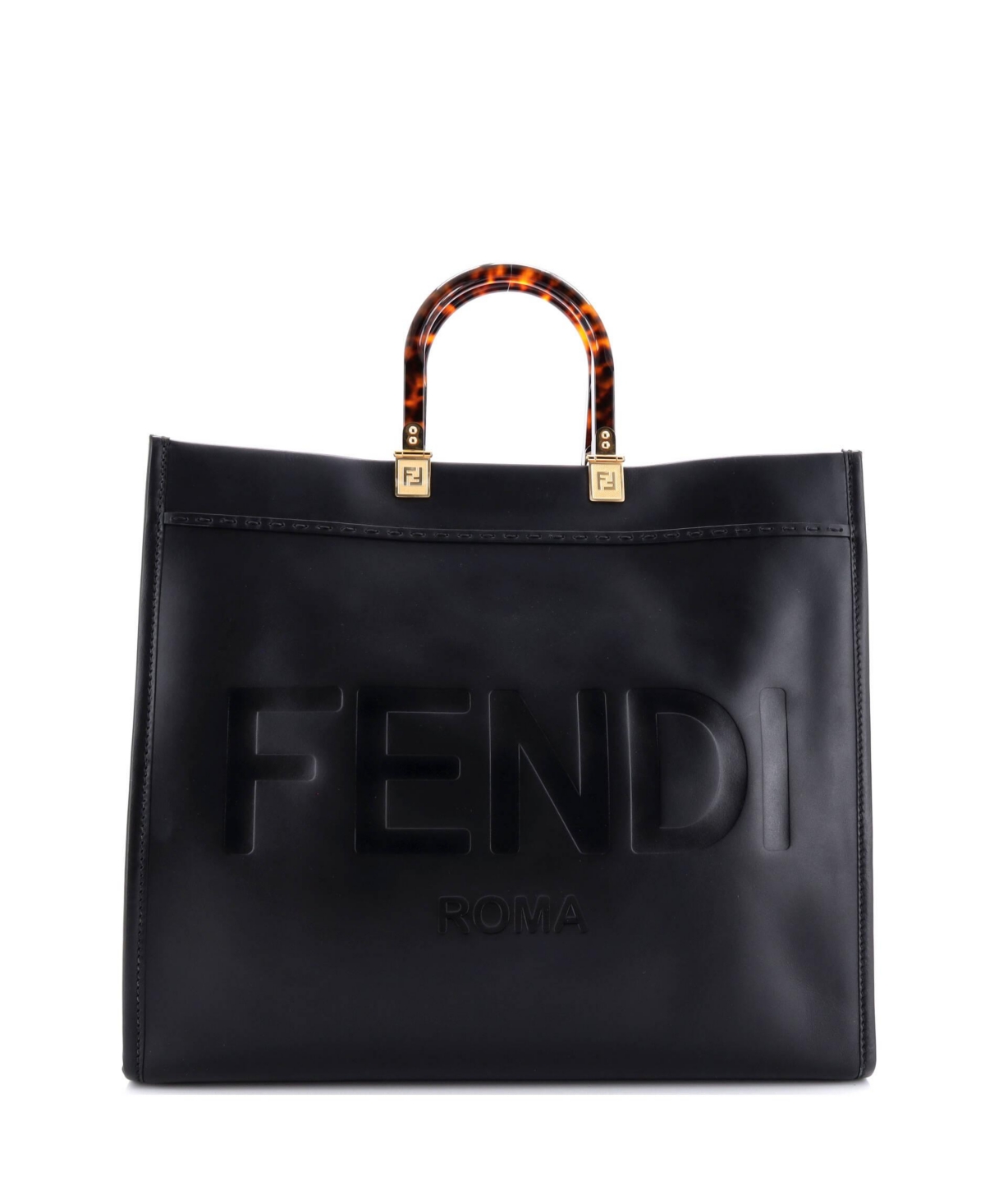 Click here for Pre-Owned Fendi Large Sunshine Shopper Tote Leathe... prices