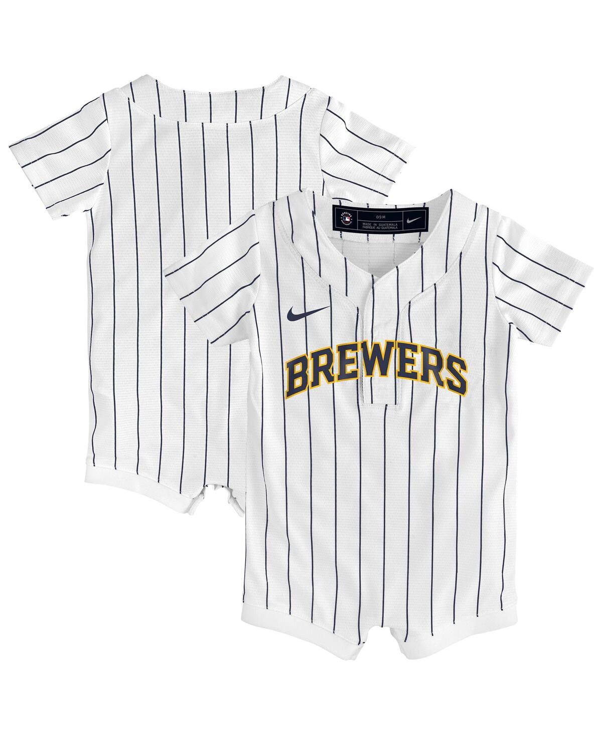 Click here for Nike Baby Boys and Girls White Milwaukee Brewers A... prices