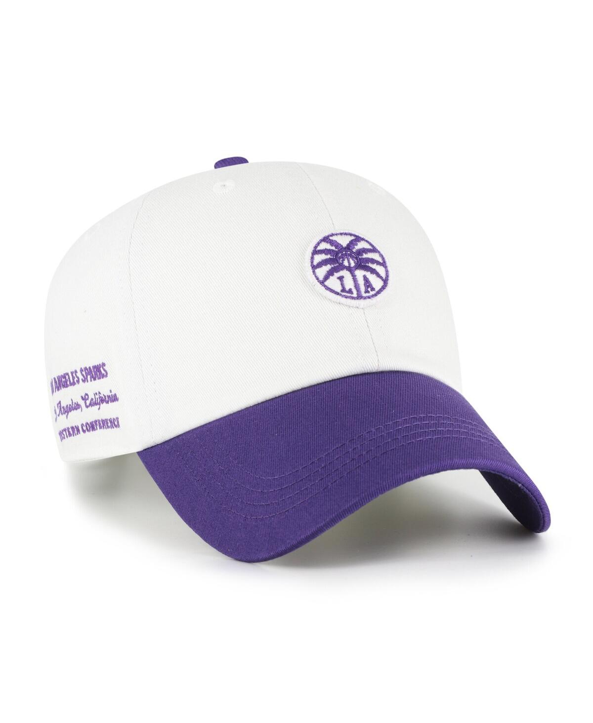 Click here for 47 Brand Mens and Womens White/Purple Los Angeles... prices