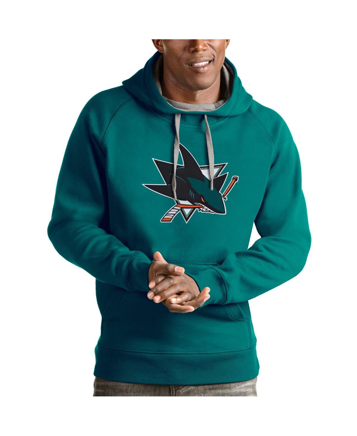 Click here for Antigua Mens Teal San Jose Sharks Logo Victory Pul... prices
