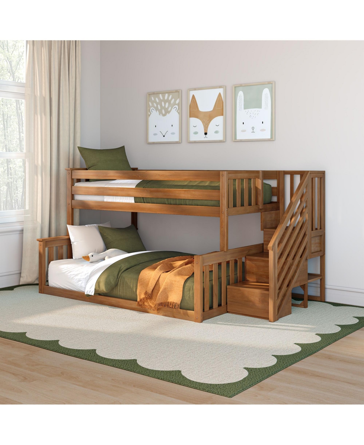 Click here for Max & Lily Wooden over Full Low Bunk Bed for Kids... prices