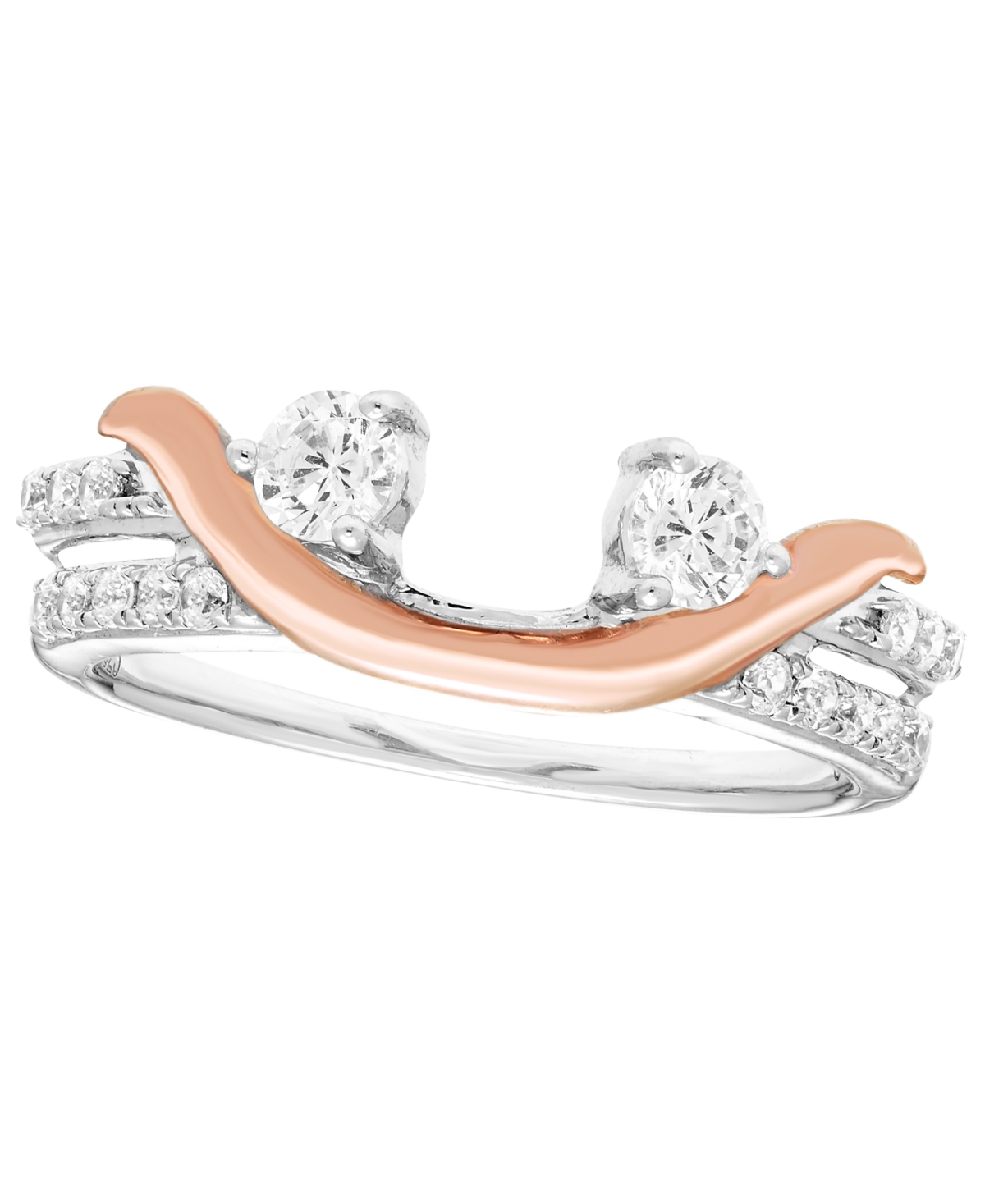 Click here for Macys Diamond Ring Guard (1/2 ct. t.w.) in 14k Two... prices