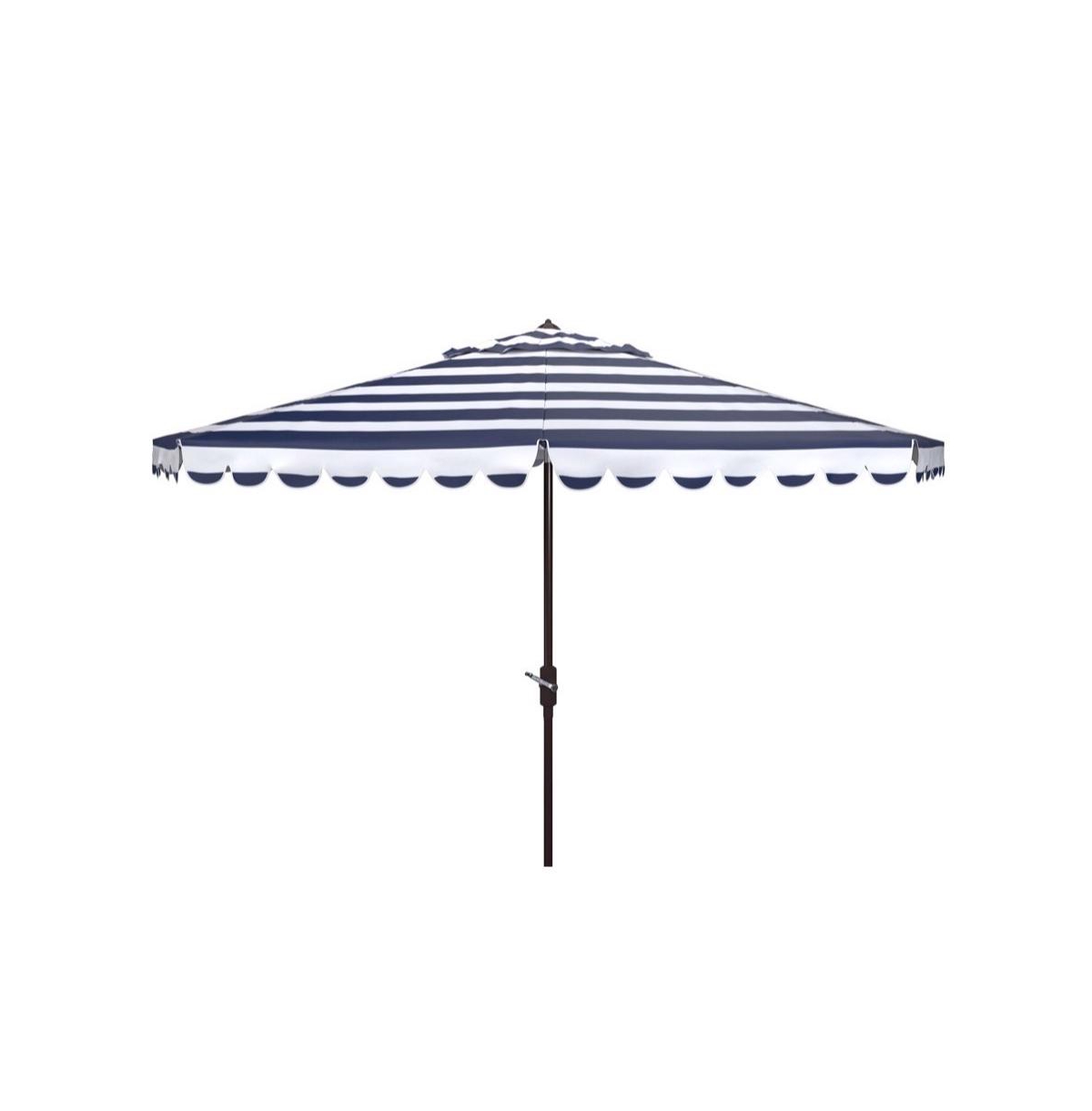 Click here for Augusta Home Vienna 11Ft Crank Umbrella - Navy/whi... prices