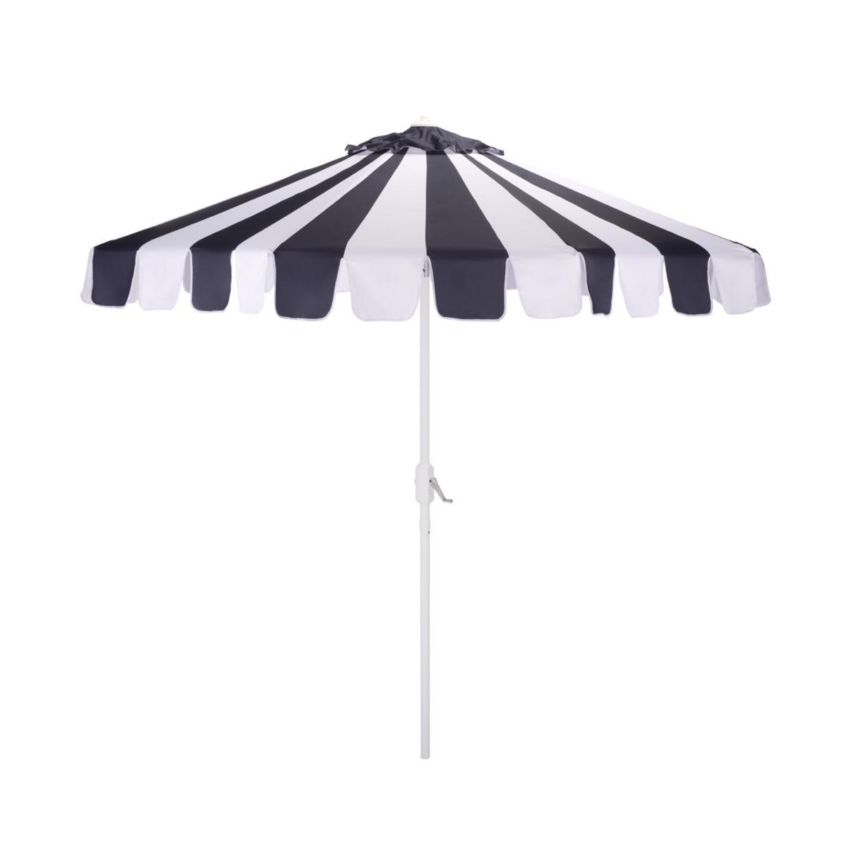 Click here for Augusta Home Mezze 9 Ft Crank Umbrella - Navy/whit... prices