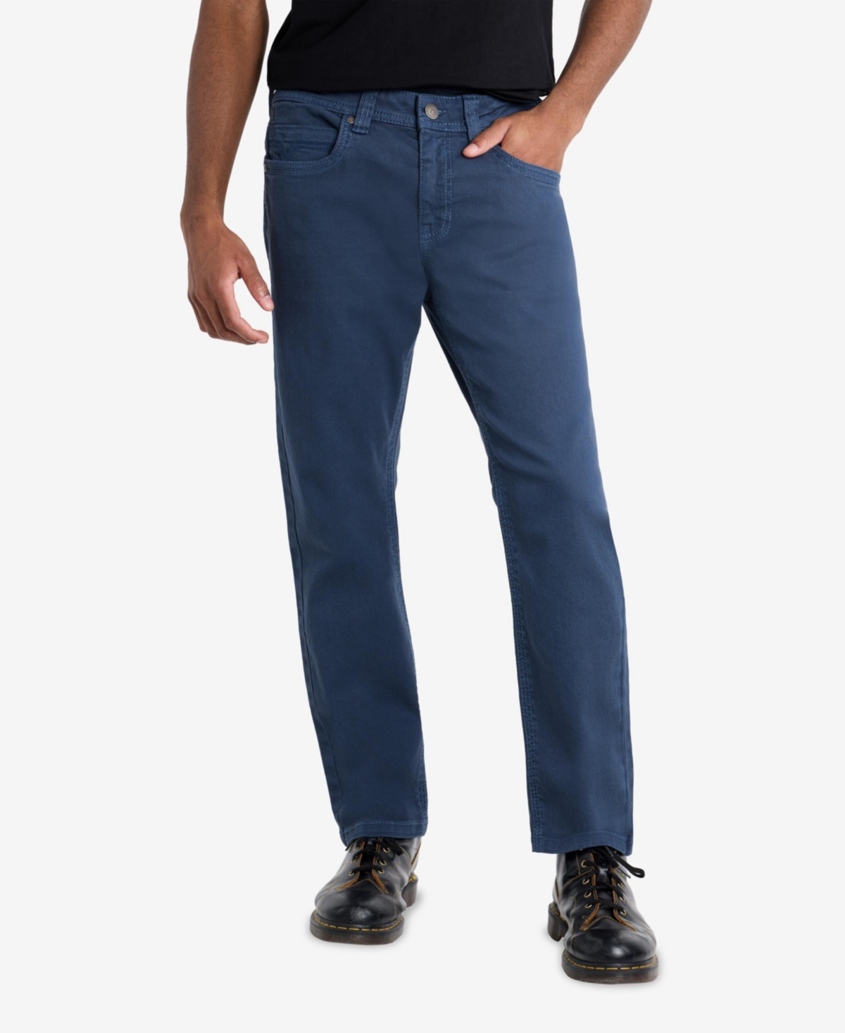 Click here for Cultura Mens Saddle Stitch Color Denim Jeans - Blu... prices