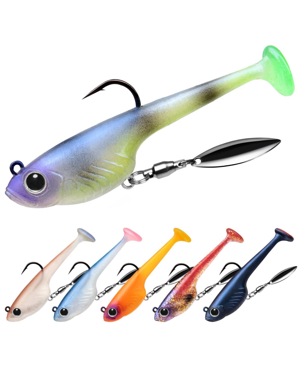 Click here for Gnuadz Easy Catch Pre-rigged Soft Tpe Swimbaits Ba... prices
