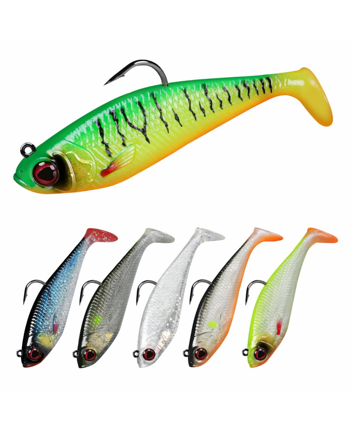 Click here for Gnuadz Easy Catch Pre-rigged Soft Tpe Swimbaits Ba... prices
