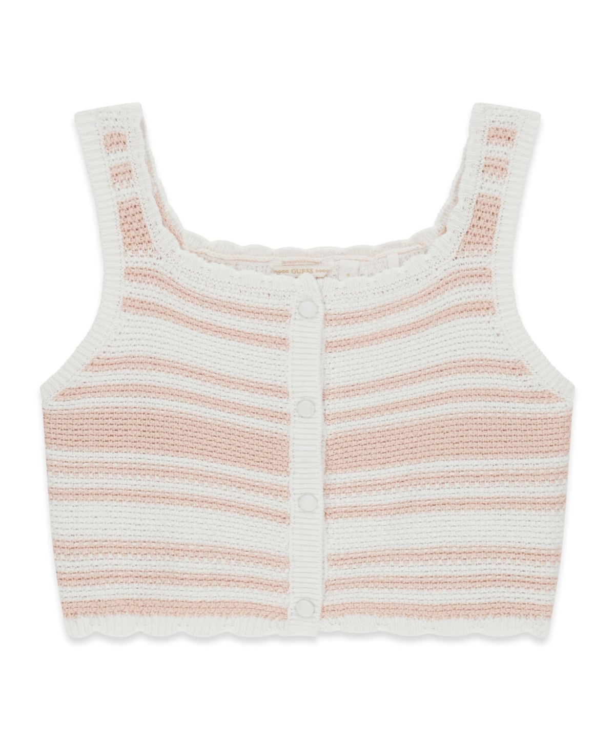 Click here for Guess Girls 7-16 Crochet Sleeveless Top - White/Pi... prices