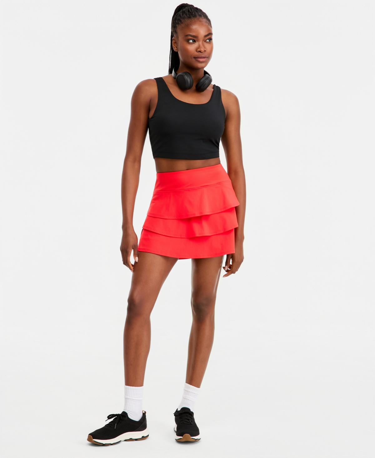Click here for Id Ideology Womens Compression Flounce Skort  Macy... prices