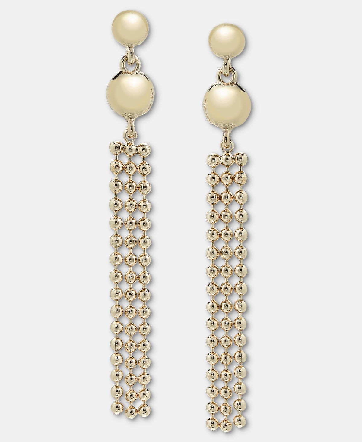Click here for Anne Klein Beaded Linear Drop Earrings - Gold prices