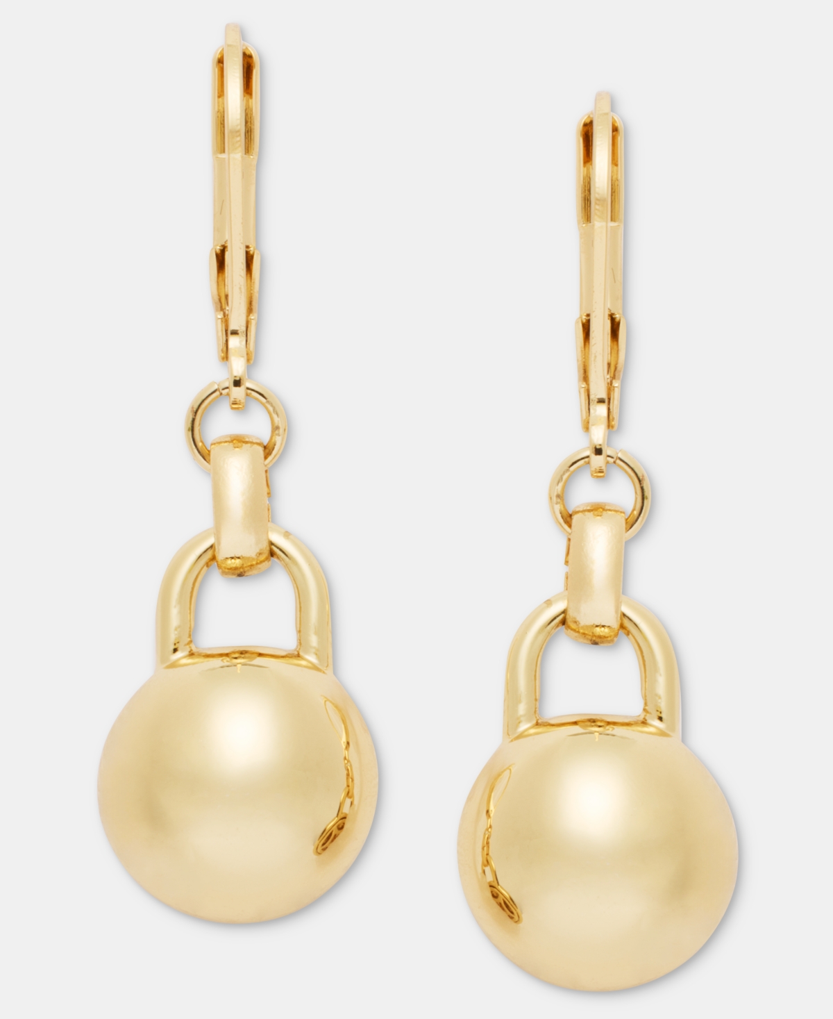 Click here for Anne Klein Gold-Tone Half Dome Ball Drop Earrings... prices