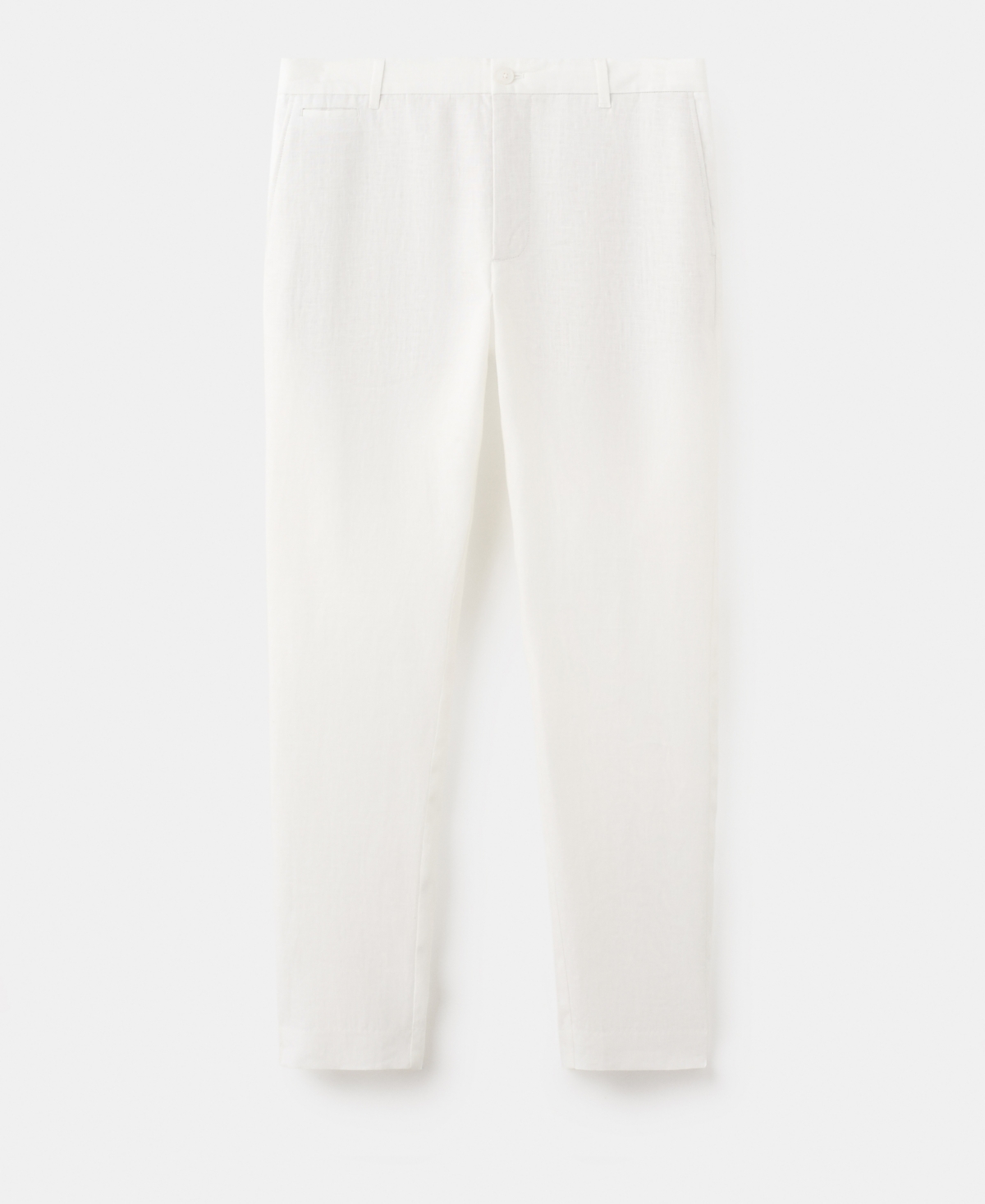 Click here for Mango Mens Slim-Fit Pants - Off White prices