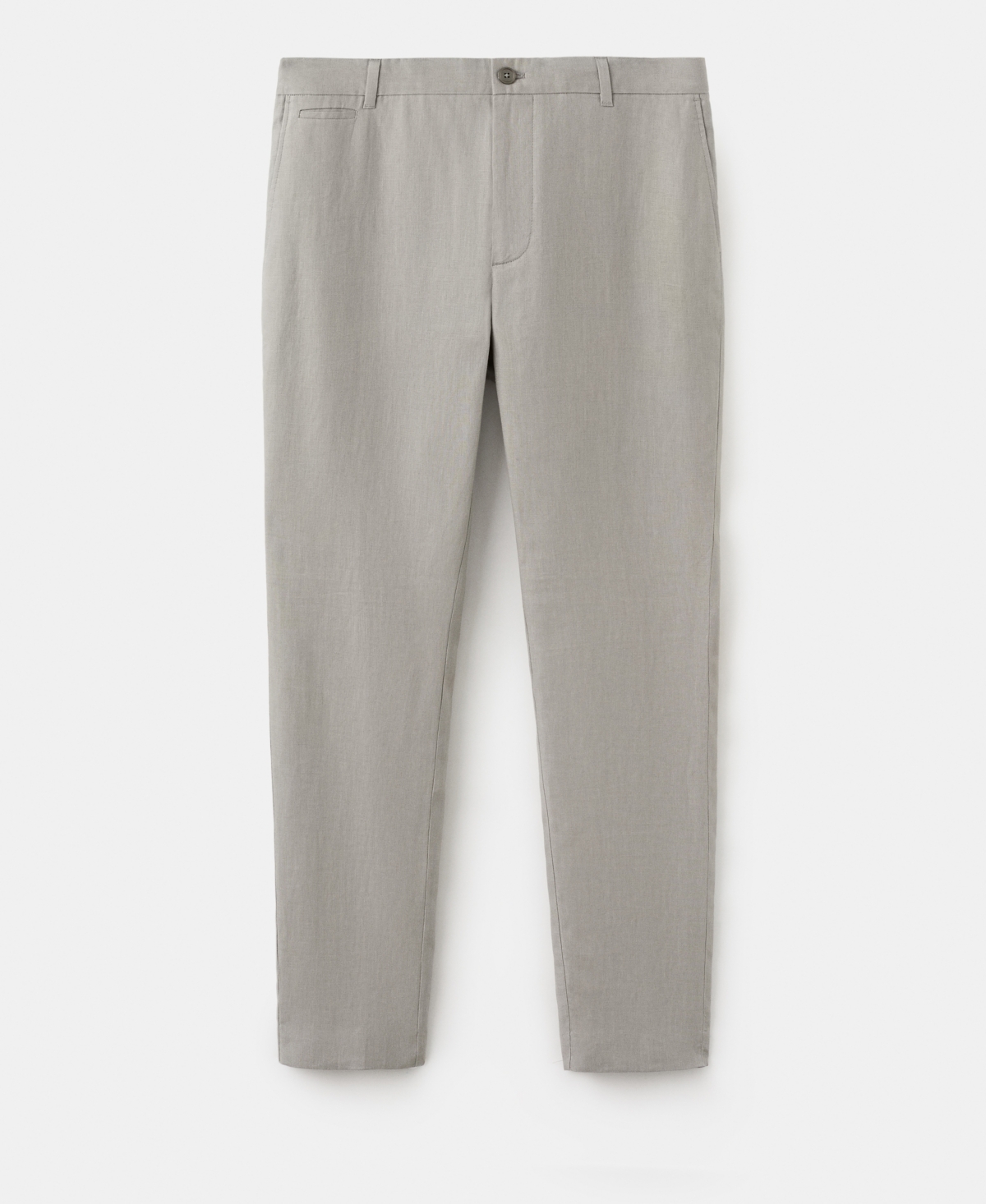 Click here for Mango Mens Slim-Fit Pants - Light Heather Grey prices