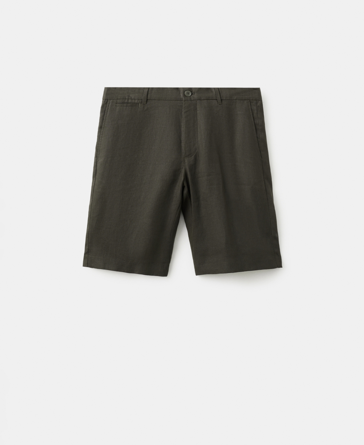 Click here for Mango Mens Slim-Fit 9.84 Bermuda Shorts - Chocolat... prices