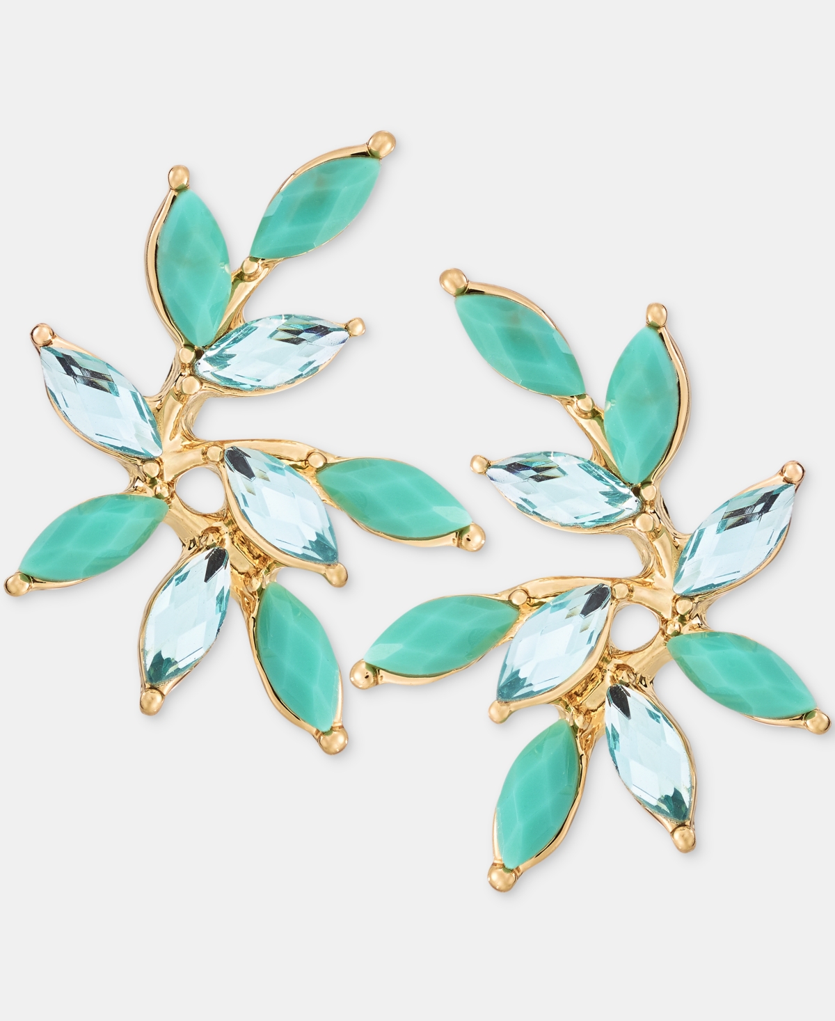 Click here for lonna & lilly Gold-Tone Faux Colored Leaf Stud Ear... prices
