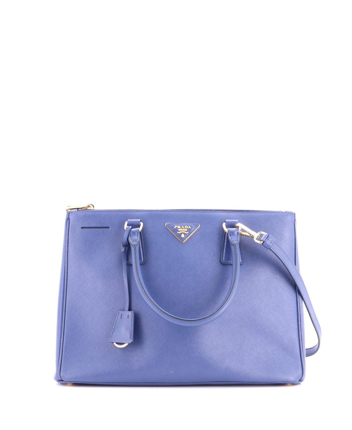 Click here for Pre-Owned Prada Medium Double Zip Lux Tote Saffian... prices