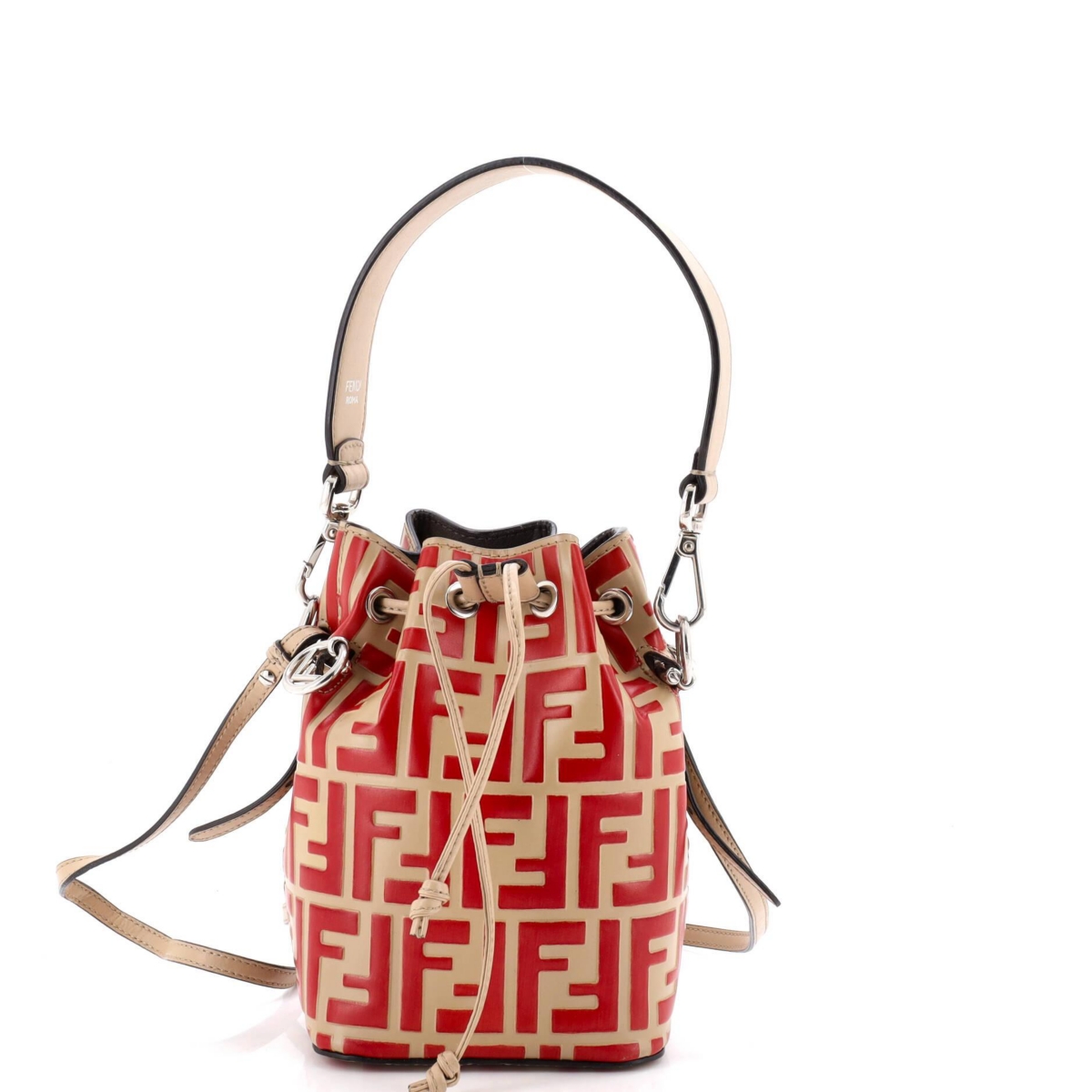 Click here for Pre-Owned Fendi Mini Mon Tresor Bucket Bag Zucca E... prices
