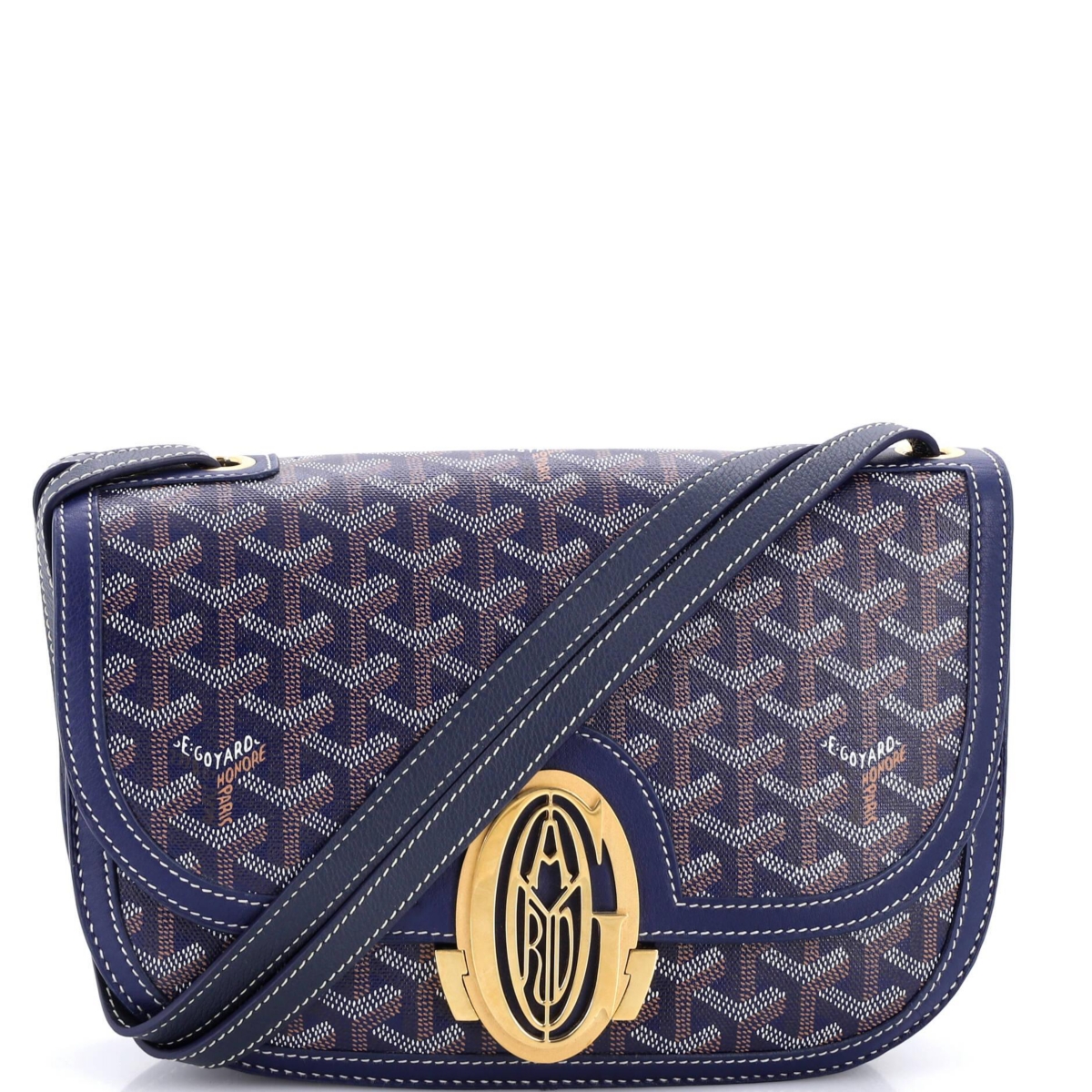 Click here for Pre-Owned Goyard 233 Bag Coated Canvas - Blue prices