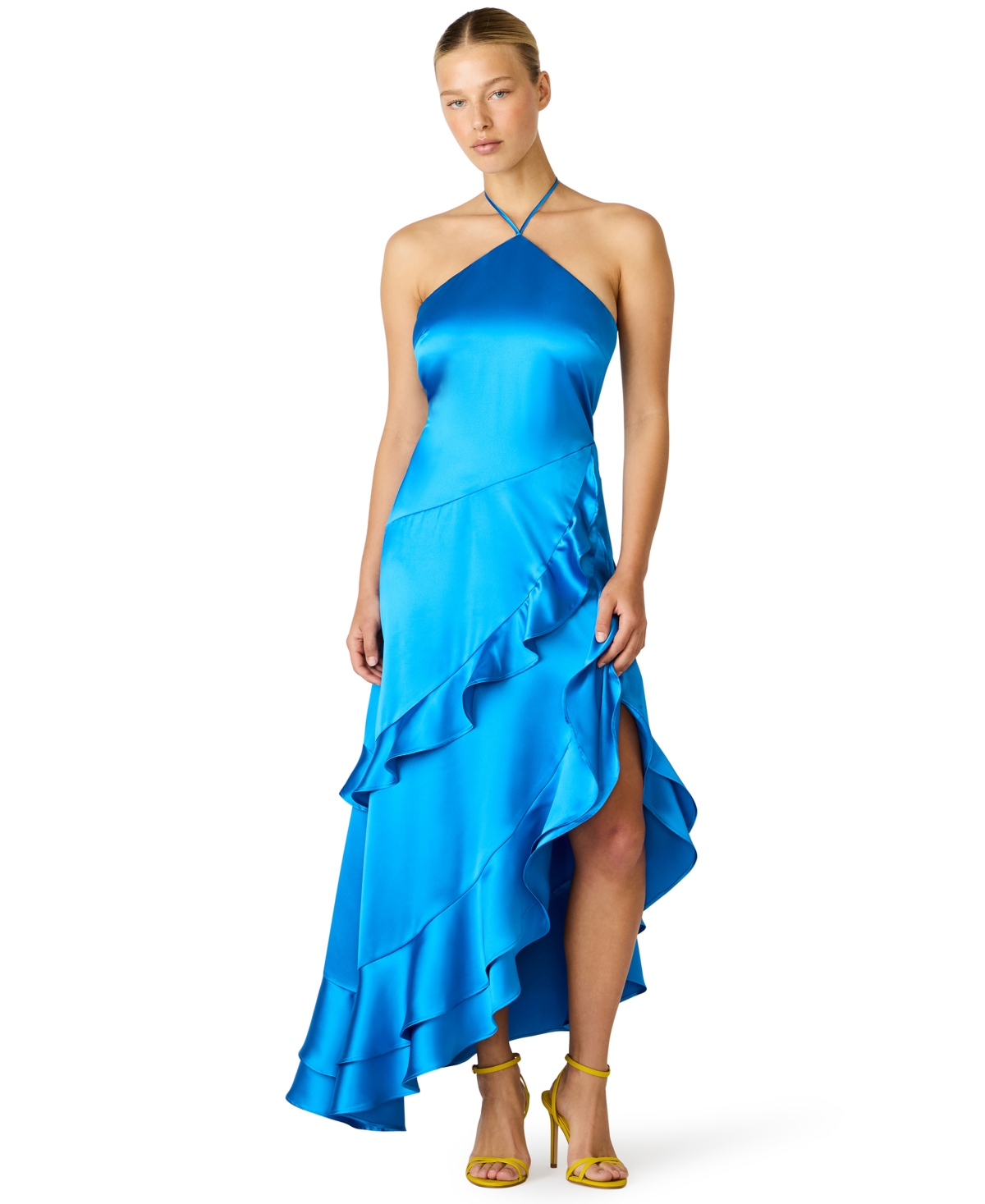 Click here for Steve Madden Juniors Caspia Halter Neck Asymmetric... prices