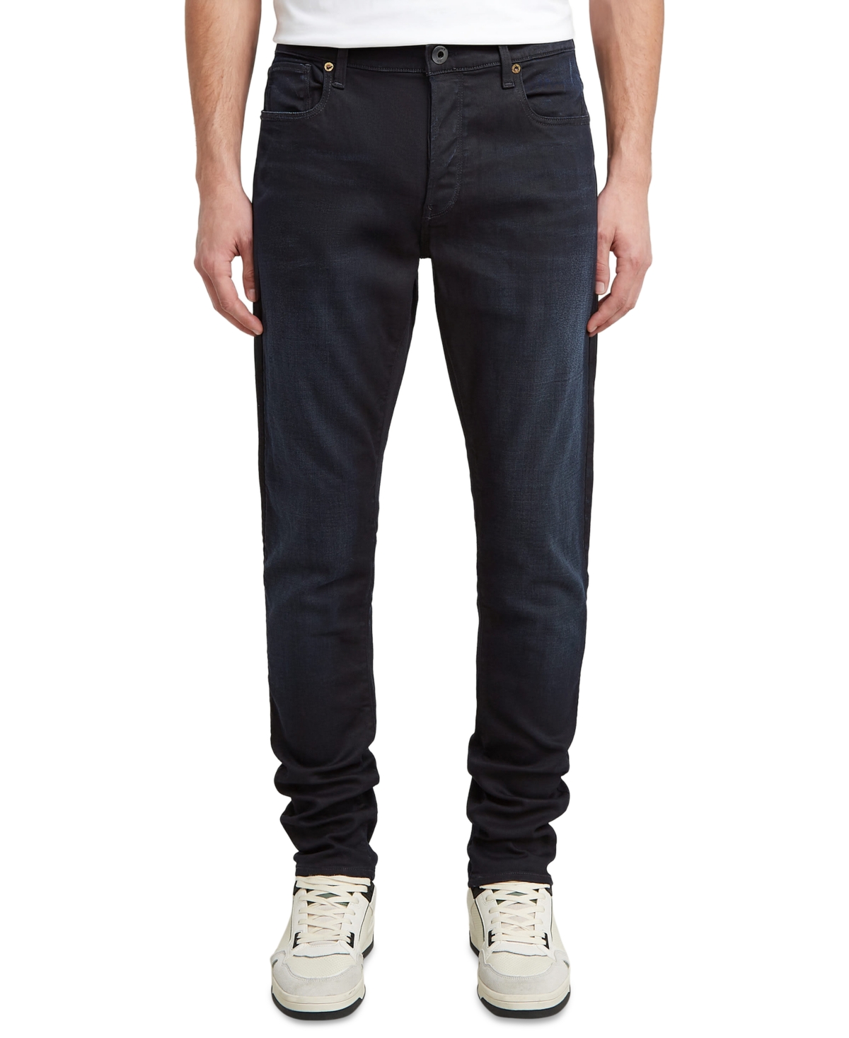 Click here for G-Star Raw Mens Slim-Fit Five-Pocket Jeans - Dark... prices