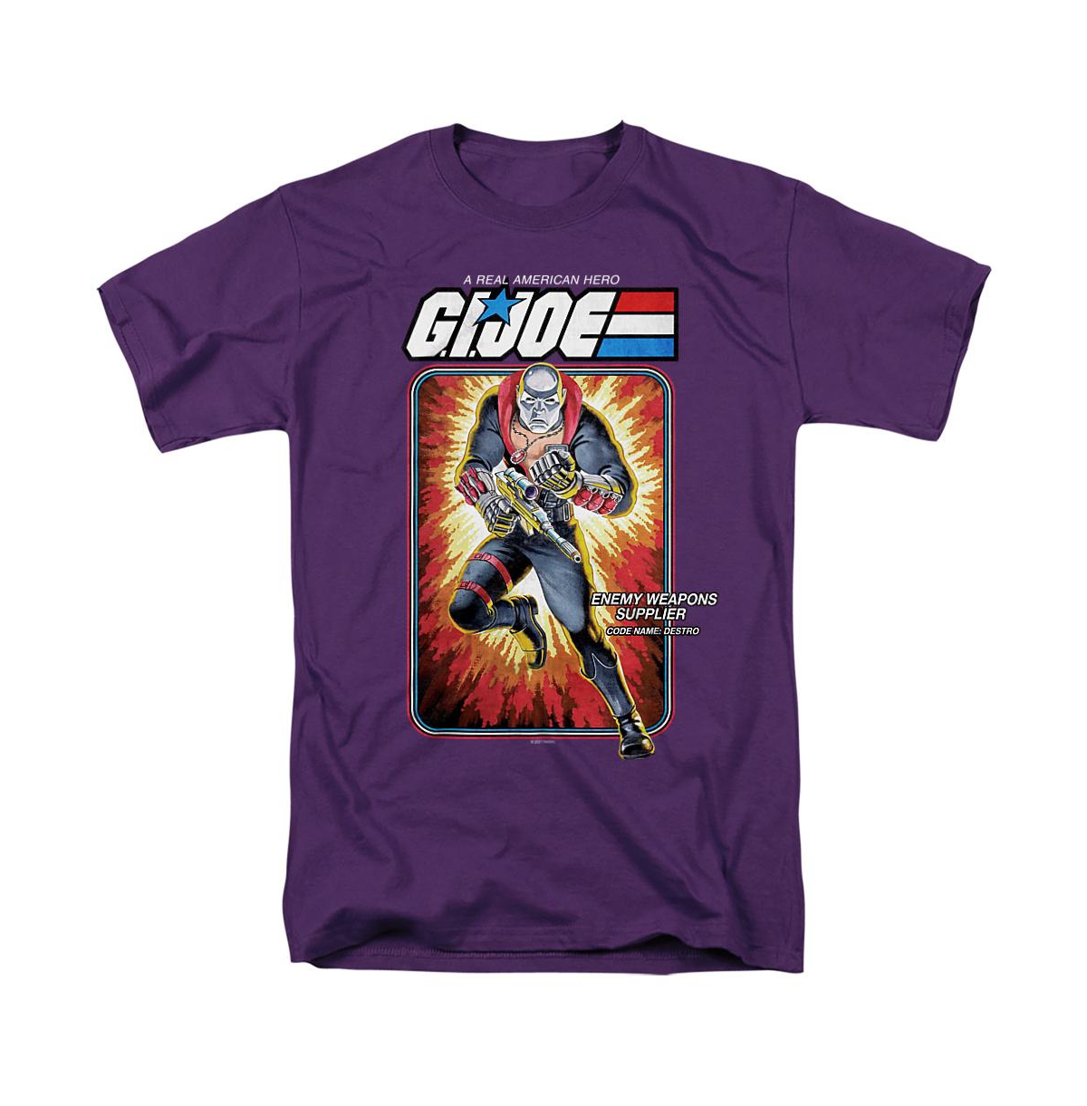 Click here for Hasbro+ Mens + G.i. Joe Destro Card T-Shirt - Purp... prices
