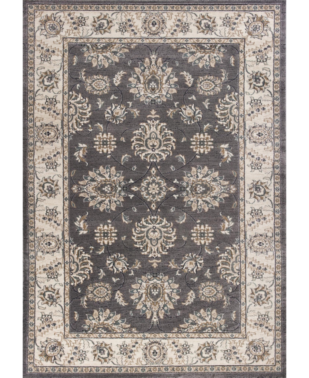Click here for Kas Avalon Kashan 5608 Grey/Ivory 53 x 77 Area Rug... prices