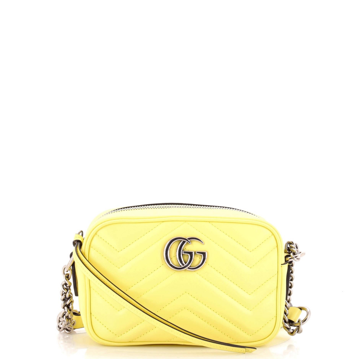 Click here for Pre-Owned Gucci Mini Gg Marmont Shoulder Bag Matel... prices