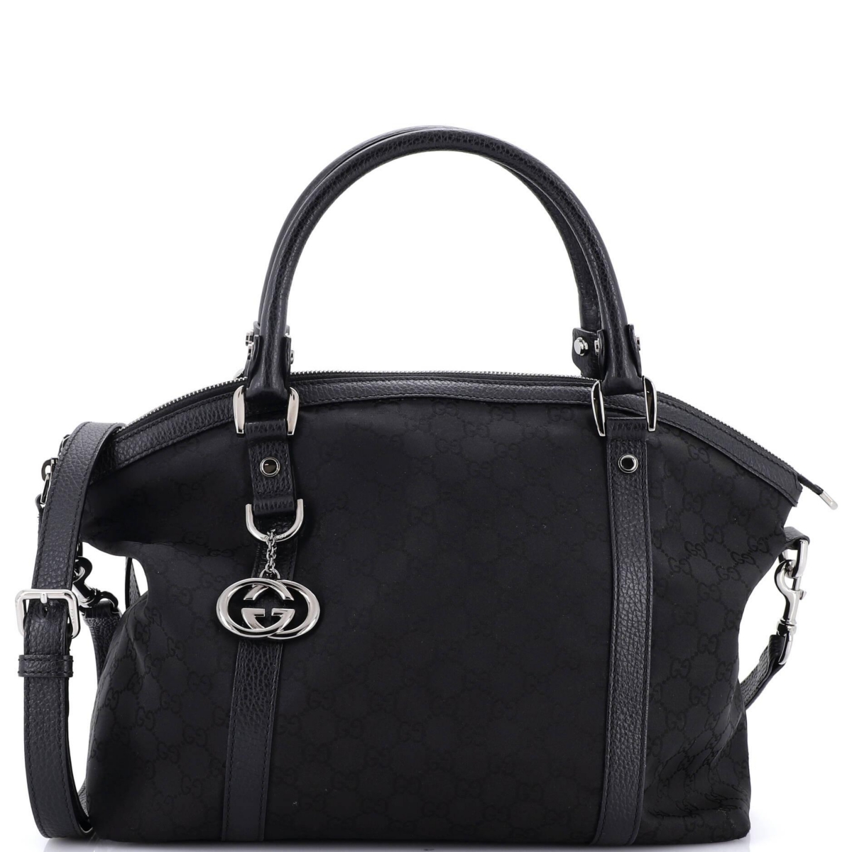 Click here for Pre-Owned Gucci Medium Britt Convertible Dome Satc... prices