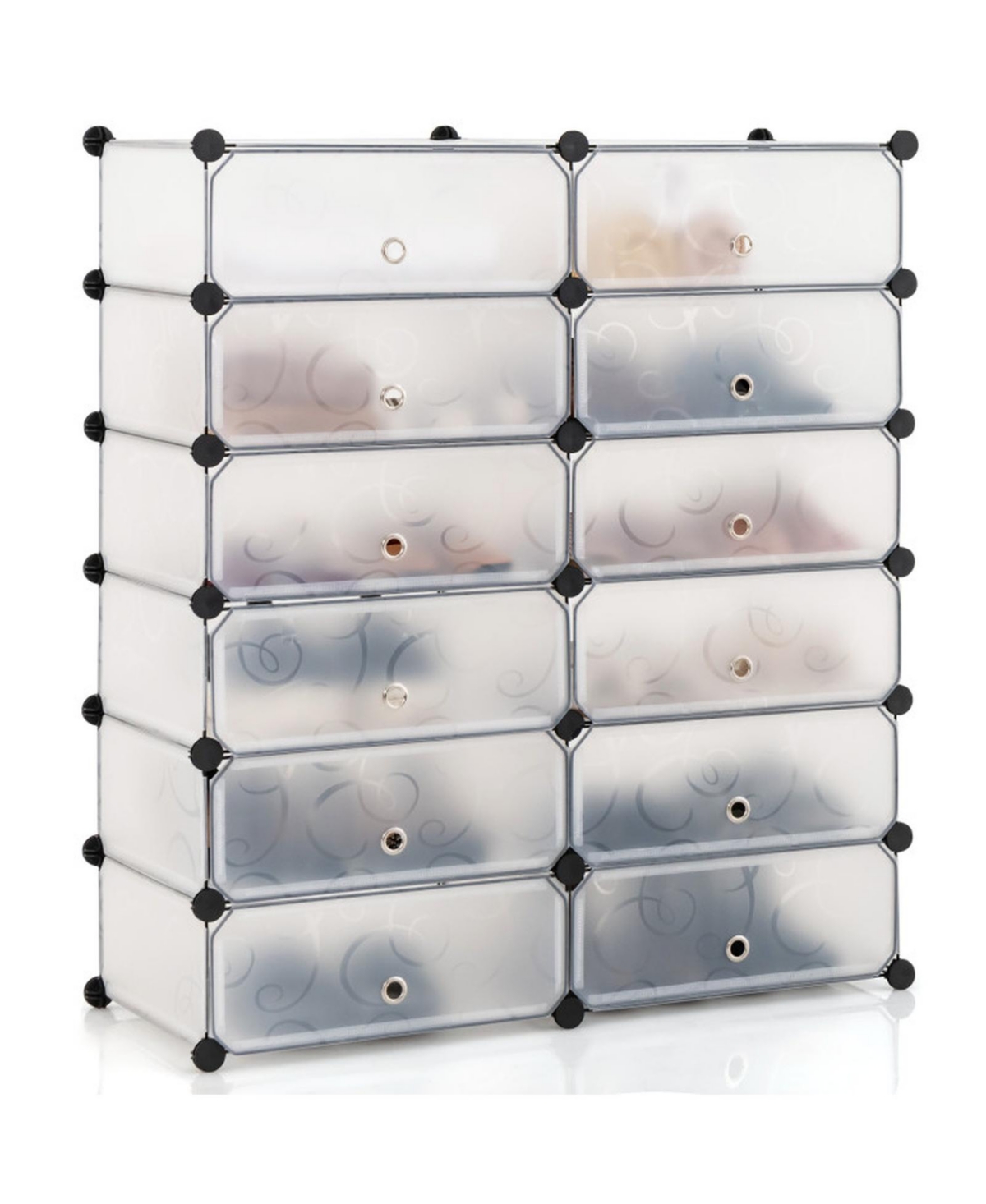 Click here for Gouun Plastic Modular Cube Shoe Rack Organizer wit... prices