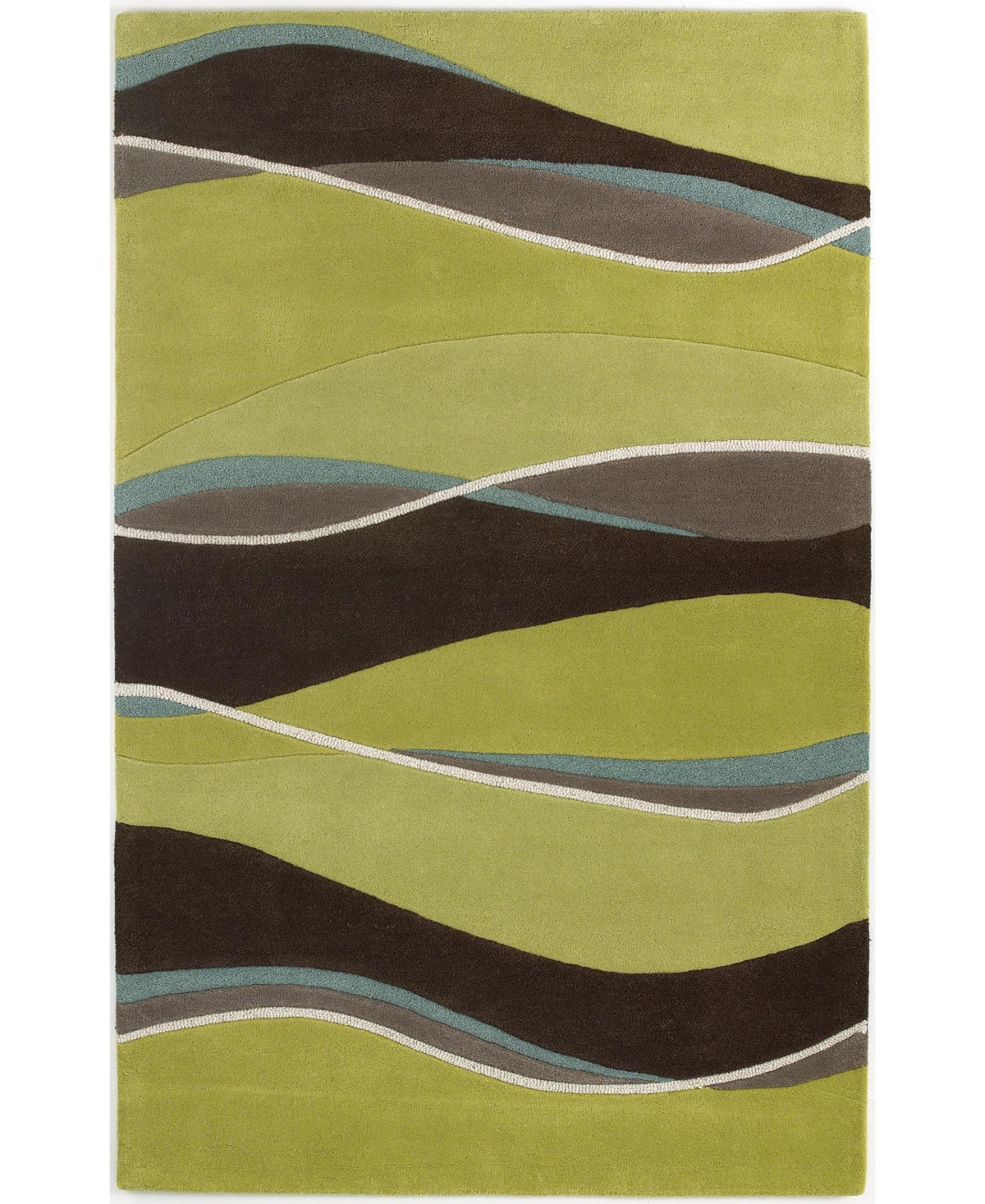 Click here for Kas Eternity Landscapes 5 x 8 Area Rug - 1084 Lime... prices