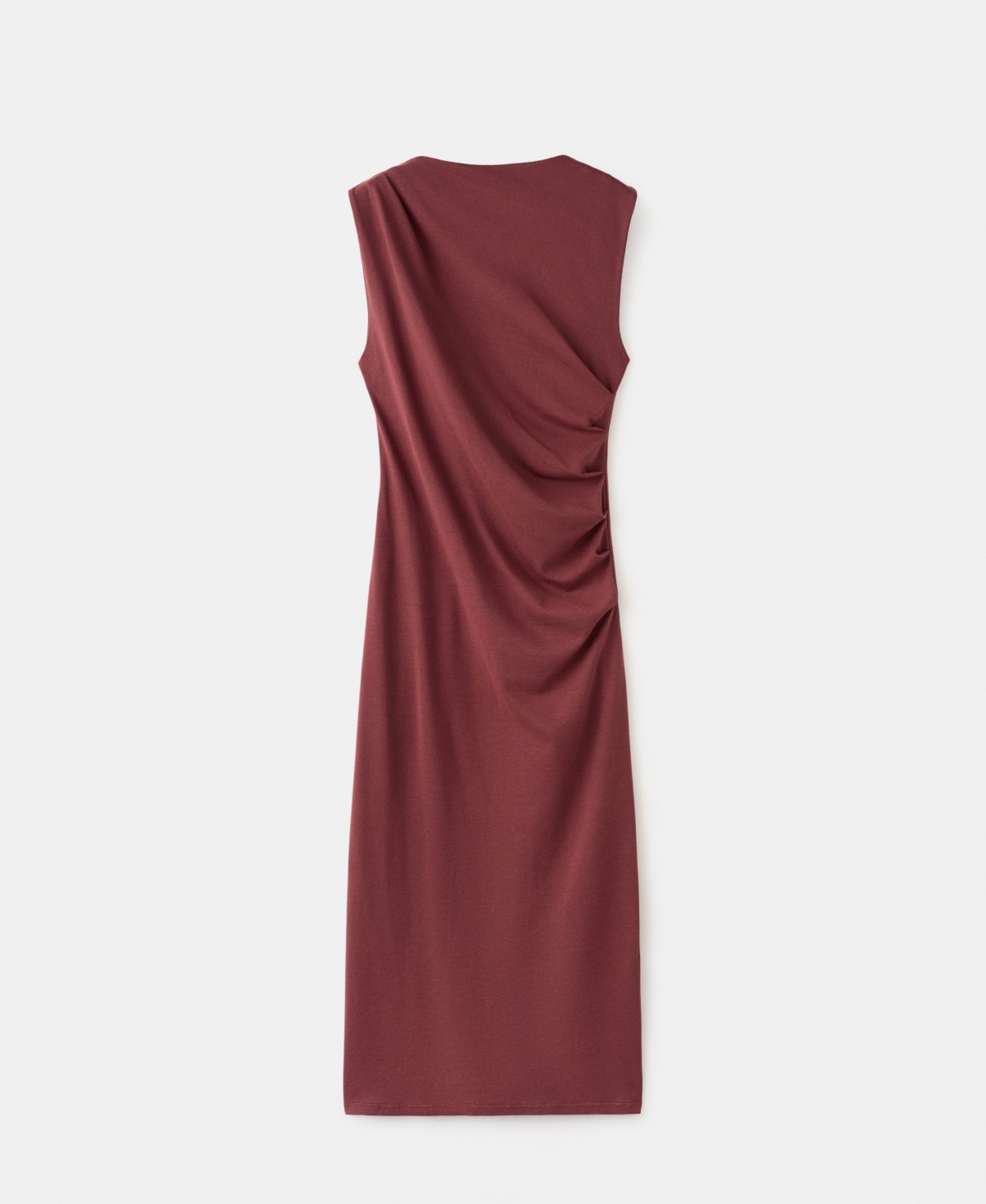 Click here for Mango Womens Long Draped Dress - Russet prices