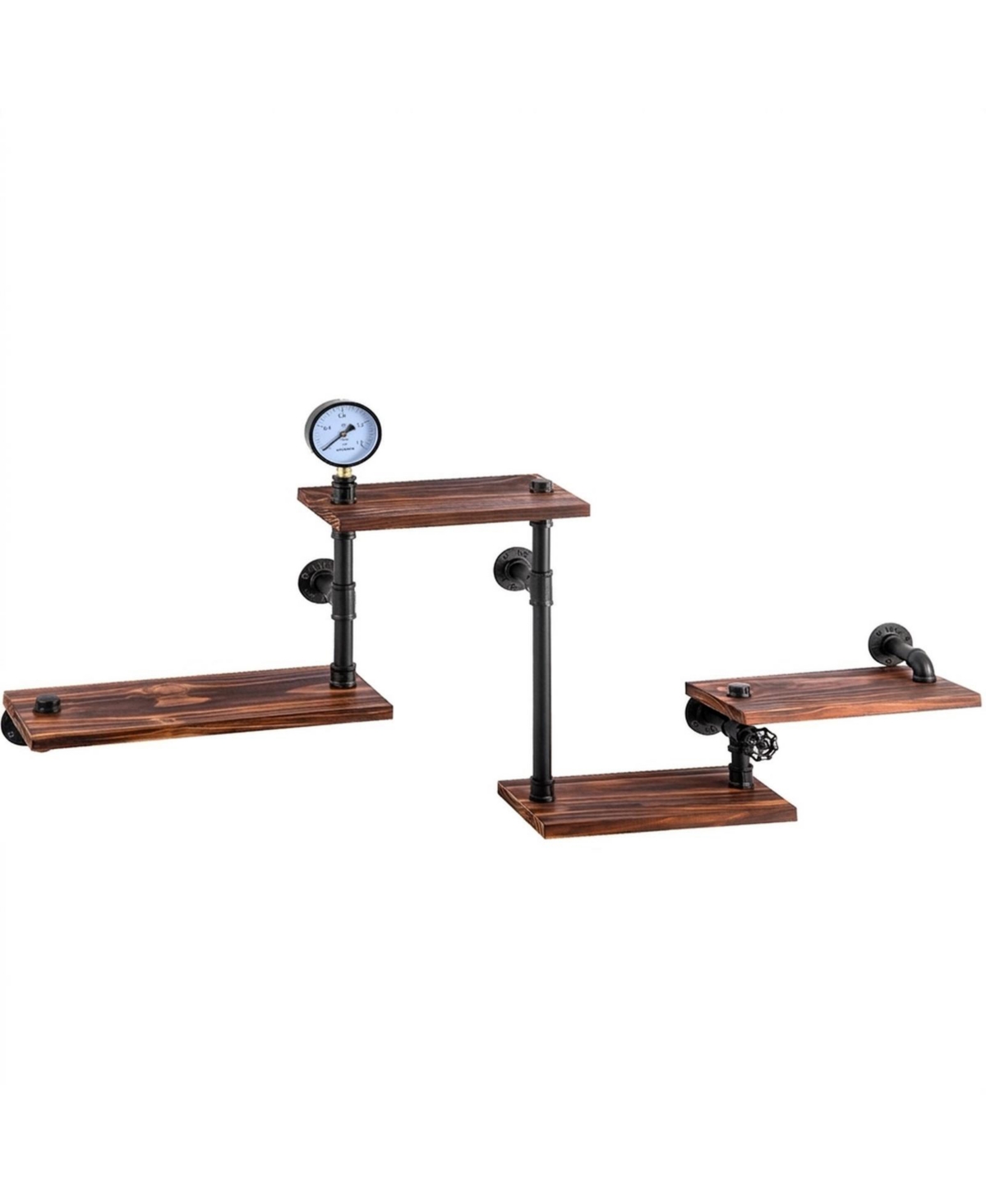 Click here for Sugift 4 Tier Industrial Pipe Shelving Rustic Floa... prices