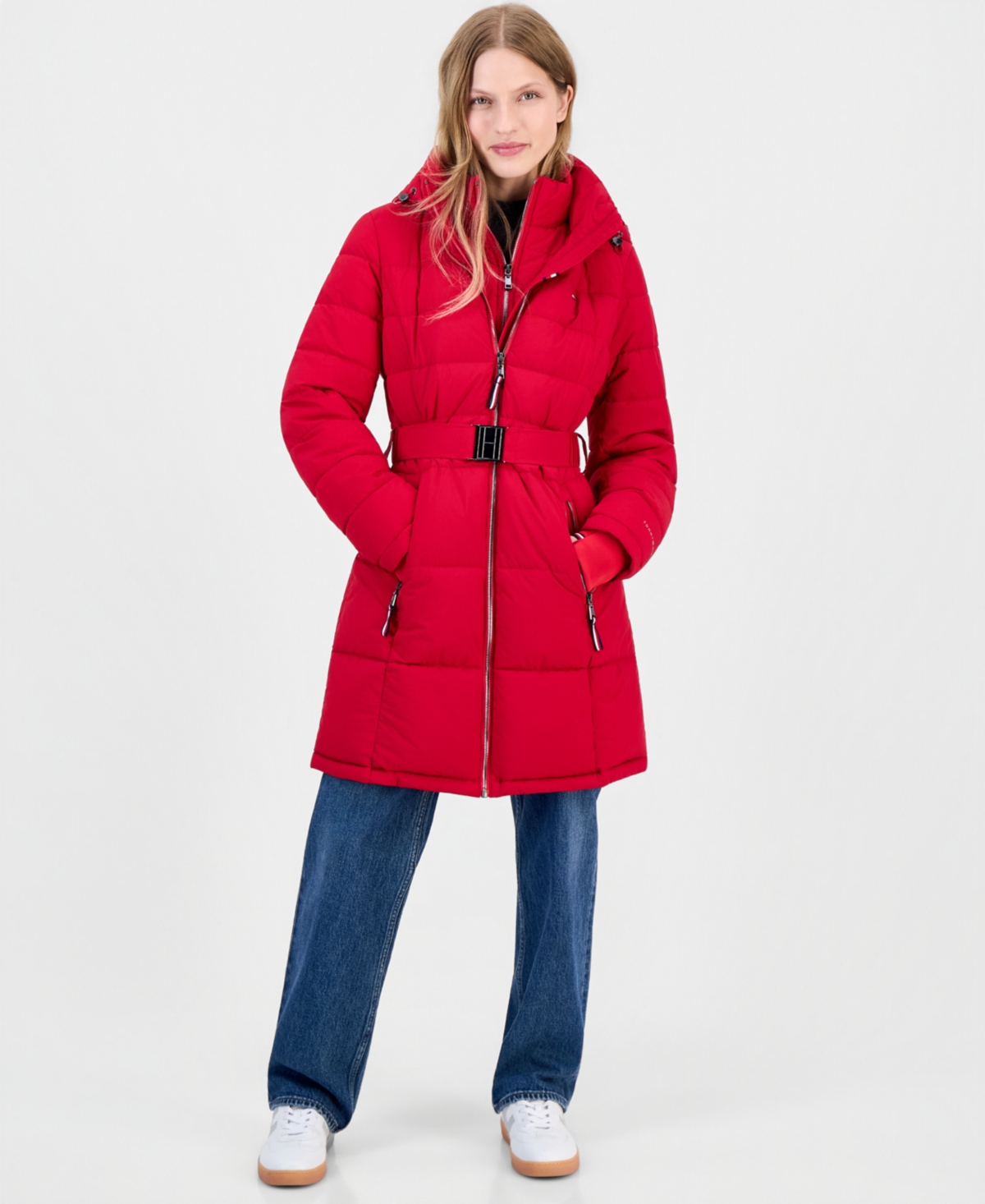 Click here for Tommy Hilfiger Womens Hooded Puffer Bibbed Coat  C... prices