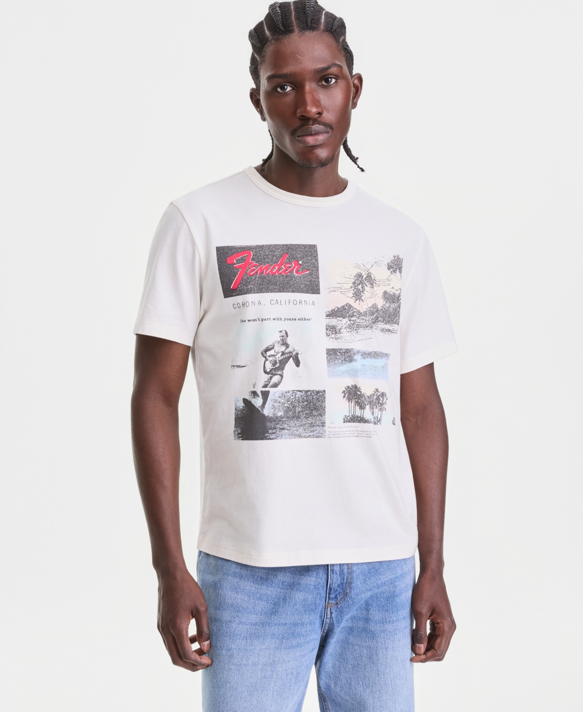 Click here for Sun + Stone Mens Cotton Fender Beach Graphic T-Shi... prices