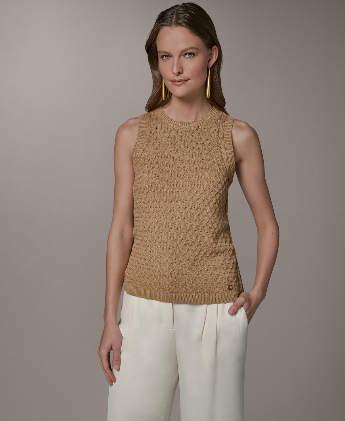 Click here for Donna Karan New York Womens Crewneck Knit Sweater... prices