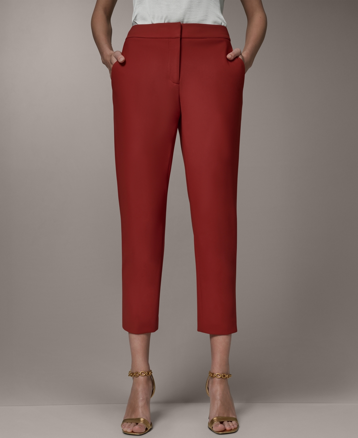 Click here for Donna Karan New York Womens Mid-Rise Slim Pants -... prices